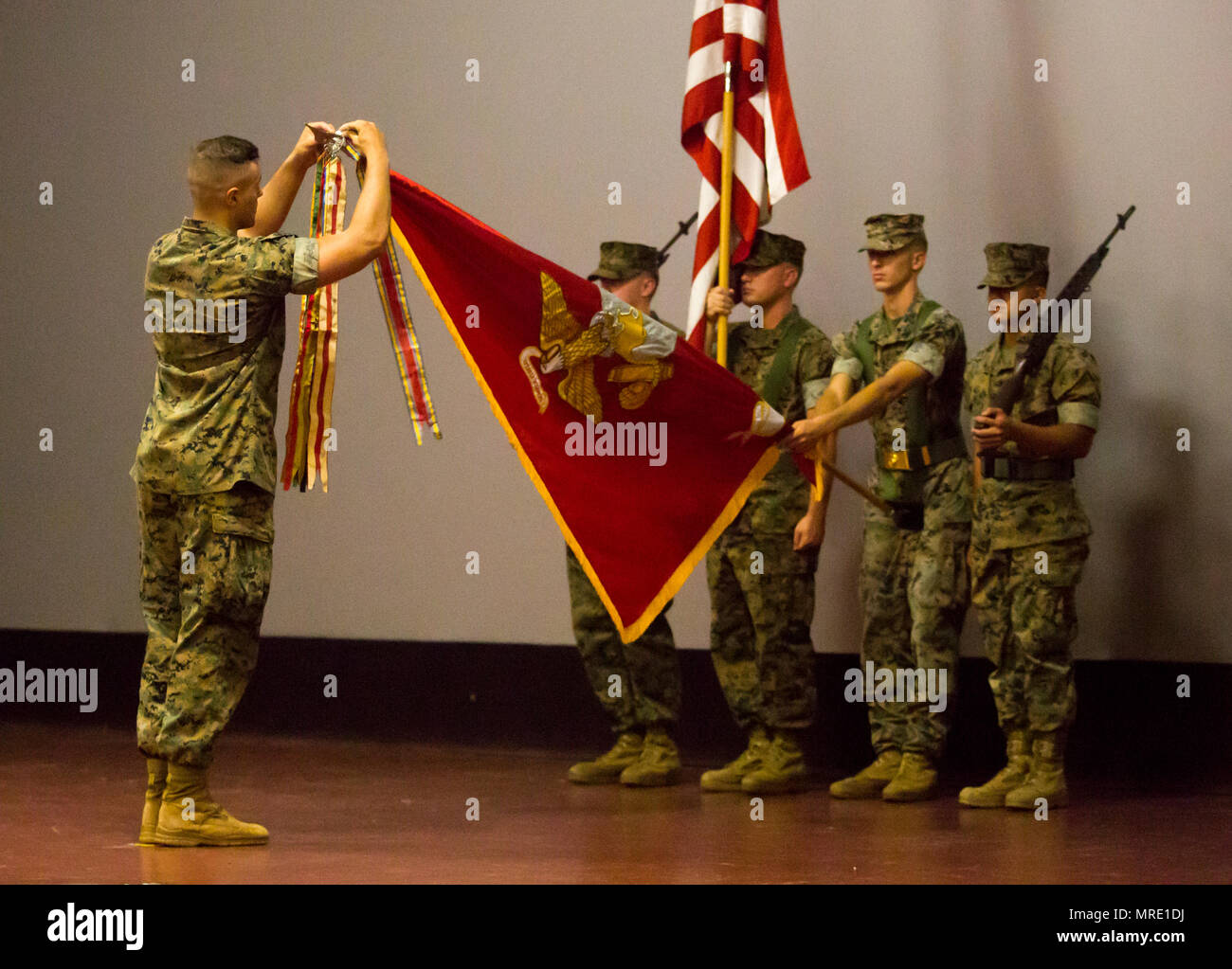 U.S. Marine Lance Cpl. Brett Meil assigned to L Company, 3d Battalion ...
