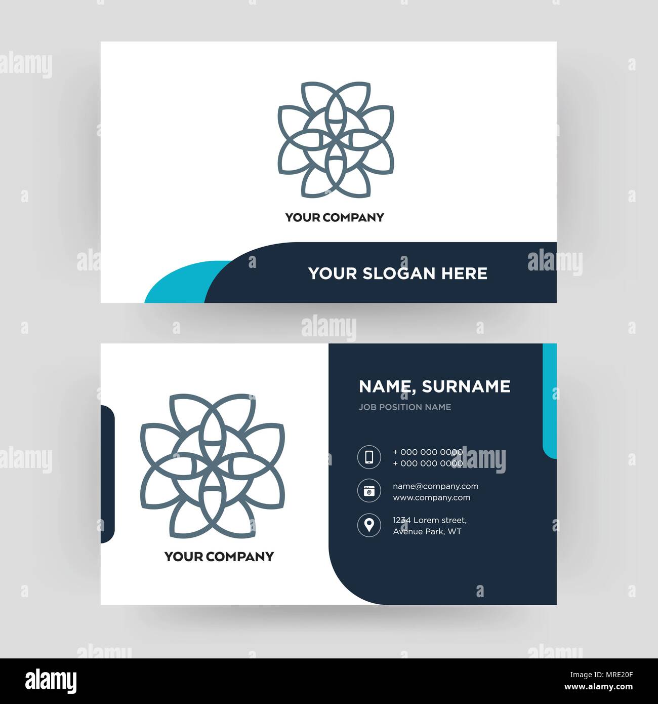 celtic knot, business card design template, Visiting for your company ...