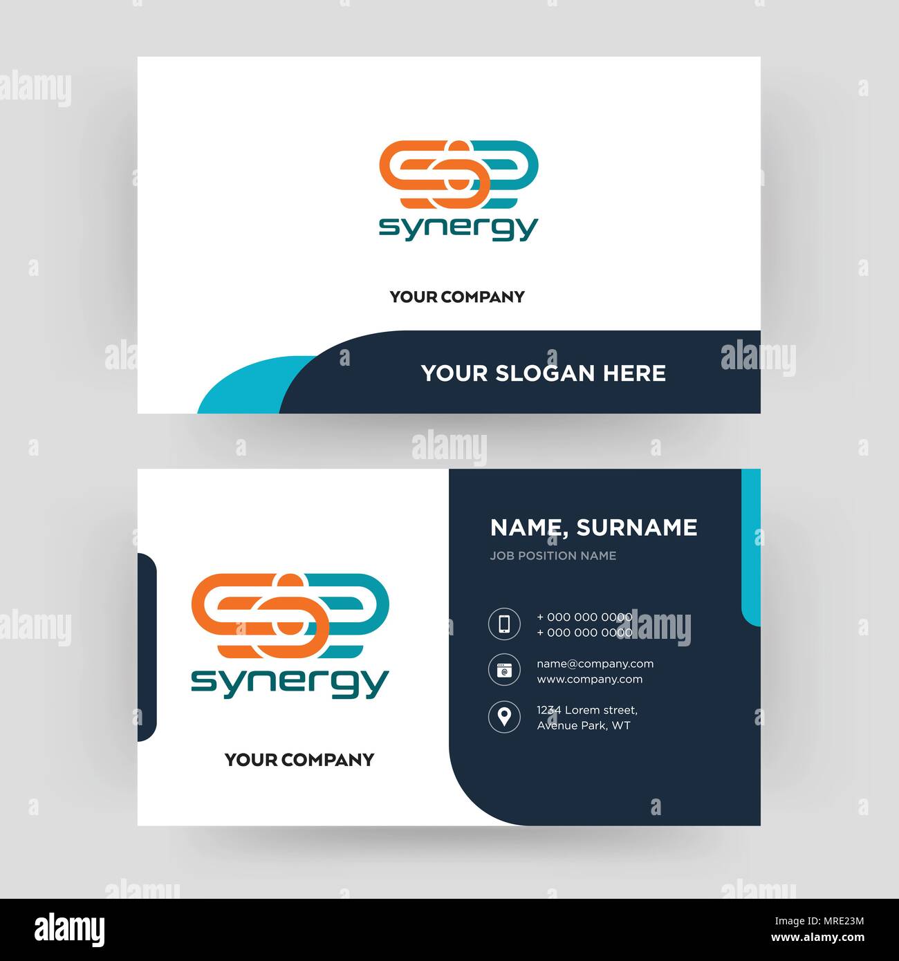 synergy, business card design template, Visiting for your company ...