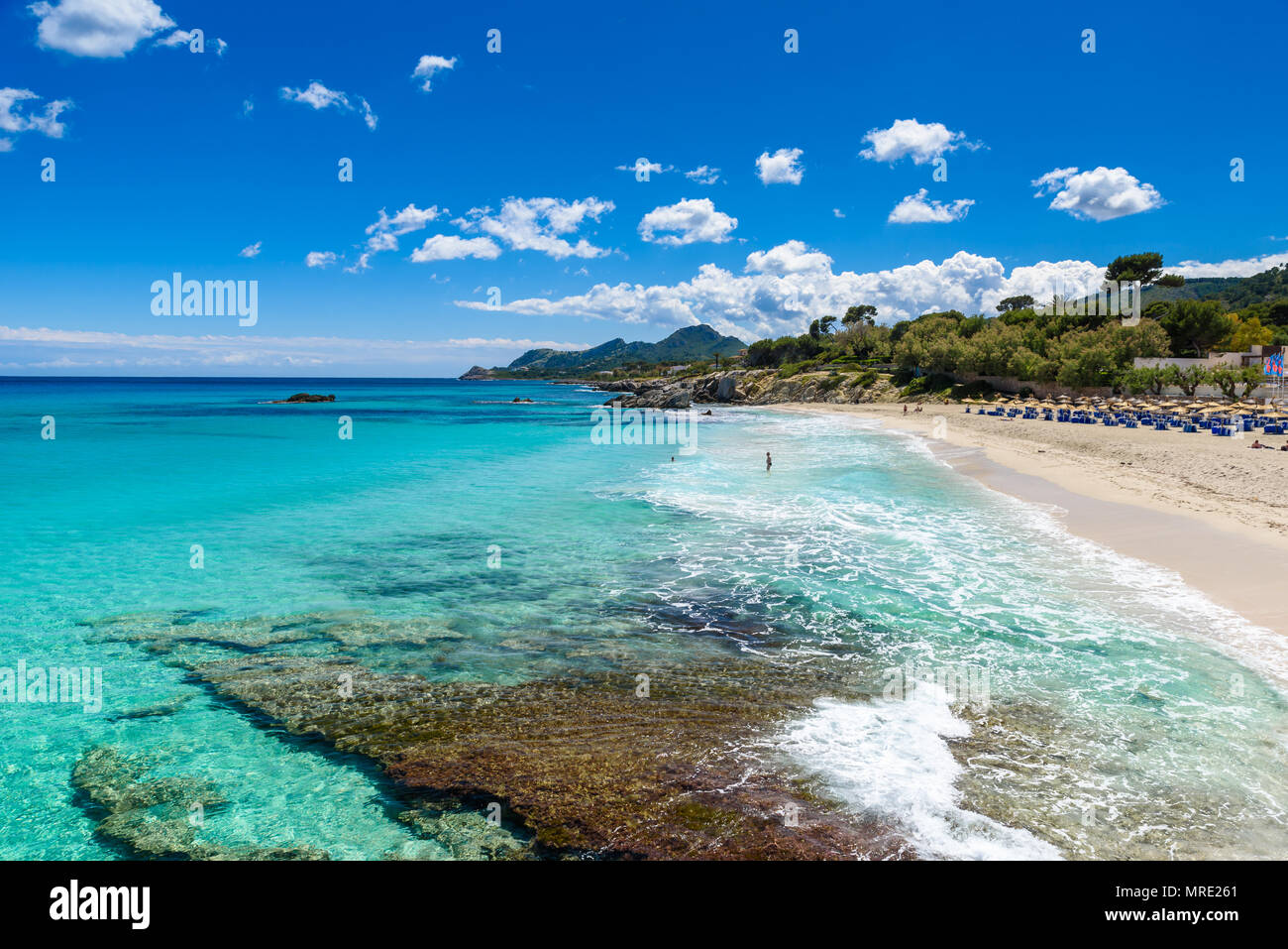 Beach Cala Moll at city Cala Rajada - beautiful coast of Mallorca ...
