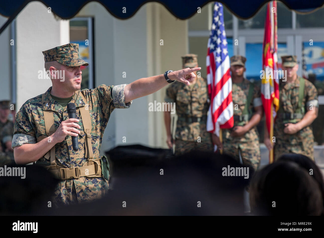 U.S. Marine Corps Col. Jeffrey Morgan, the Commanding Officer of 12th ...