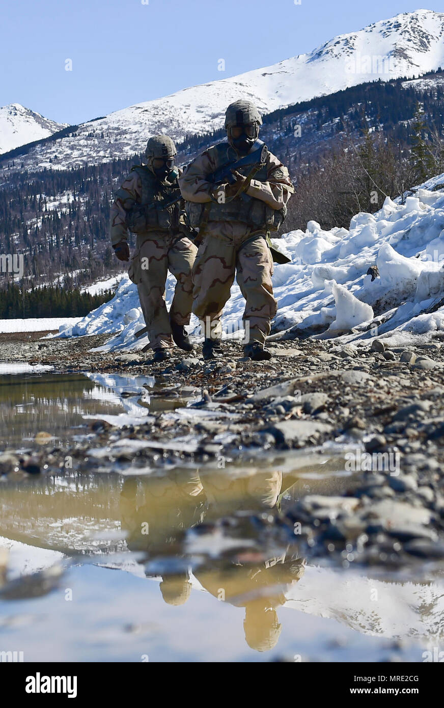 Soldiers assigned to the 95th Chemical Company, “Arctic Dragons”, 17th ...