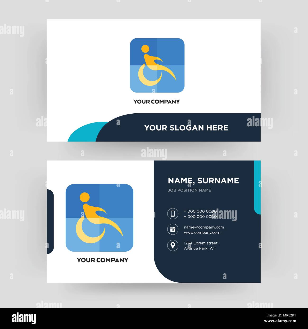 disability, business card design template, Visiting for your company ...
