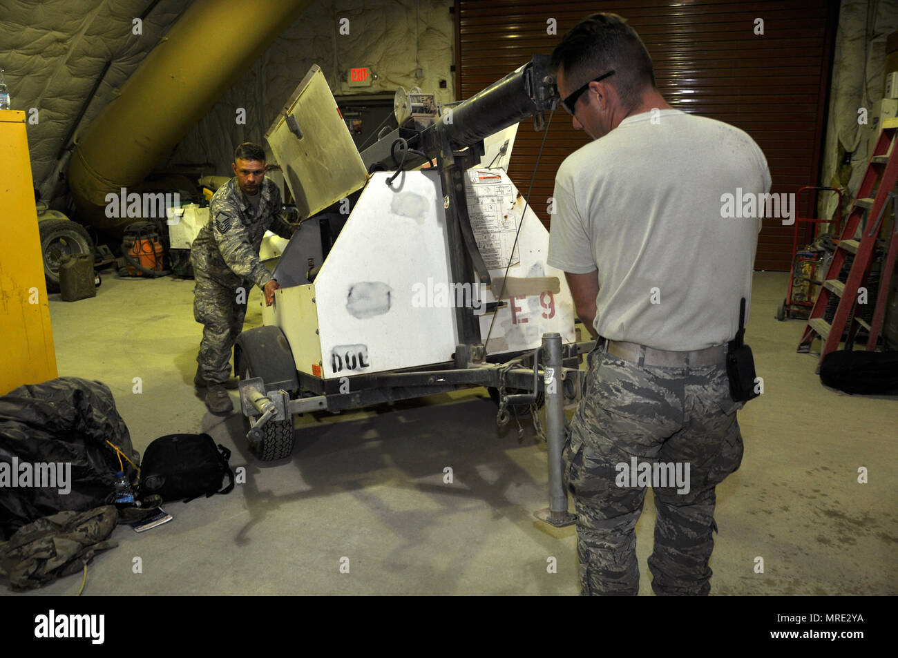 Staff Sgt. Jordan Lemay and Master Sgt. Daniel Romine, 386th ...