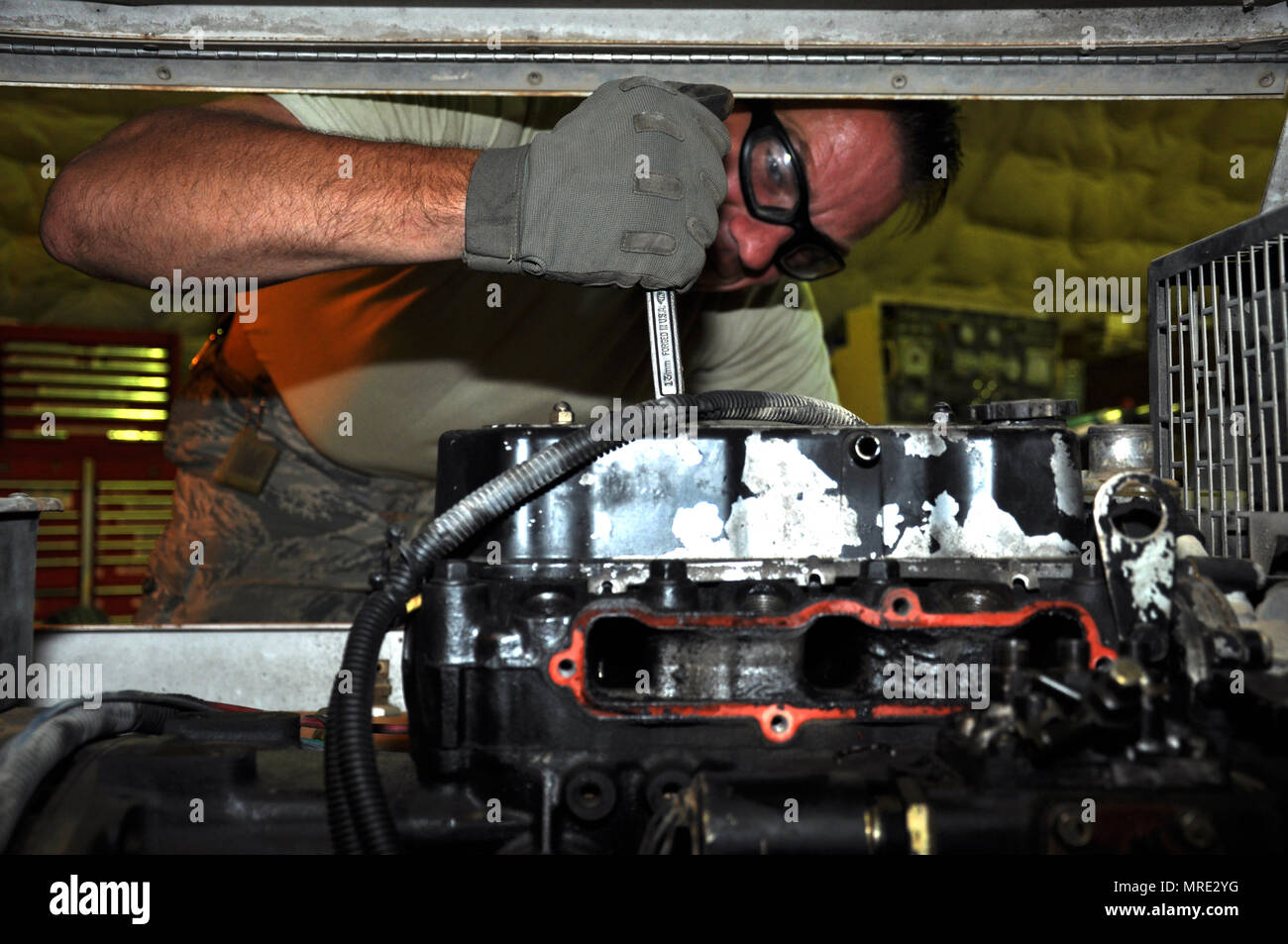 Staff Sergeant Jordan LeMay, the 386th Expeditionary Civil Engineer ...