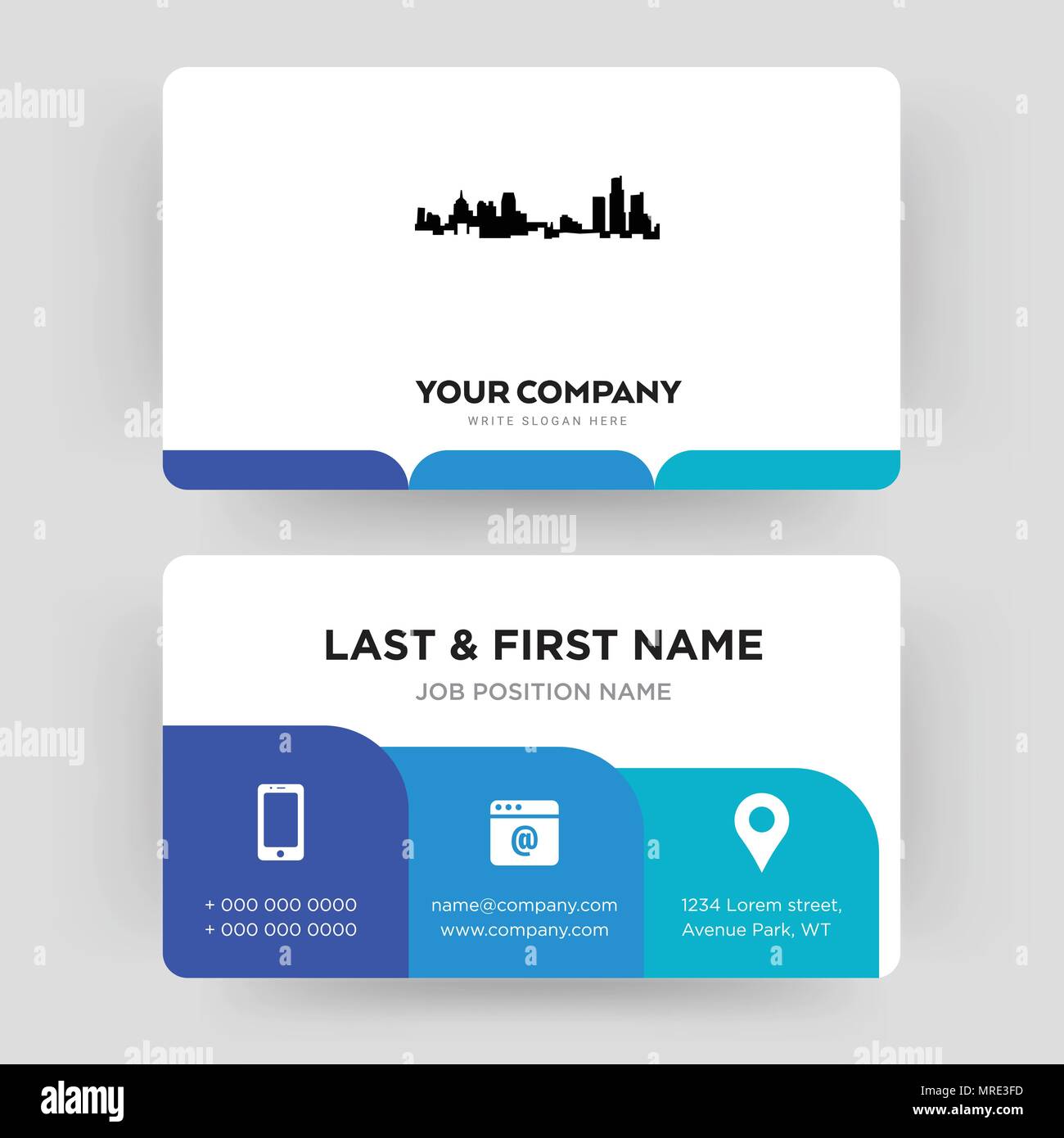 michigan state, business card design template, Visiting for your ...
