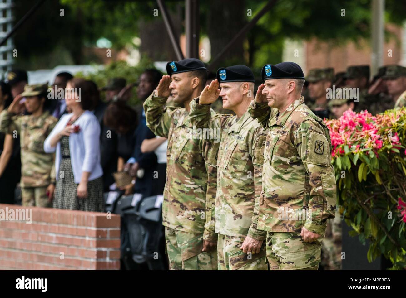 Col. Andrew C. Gainey, outgoing commander of the 17th Field Artillery ...