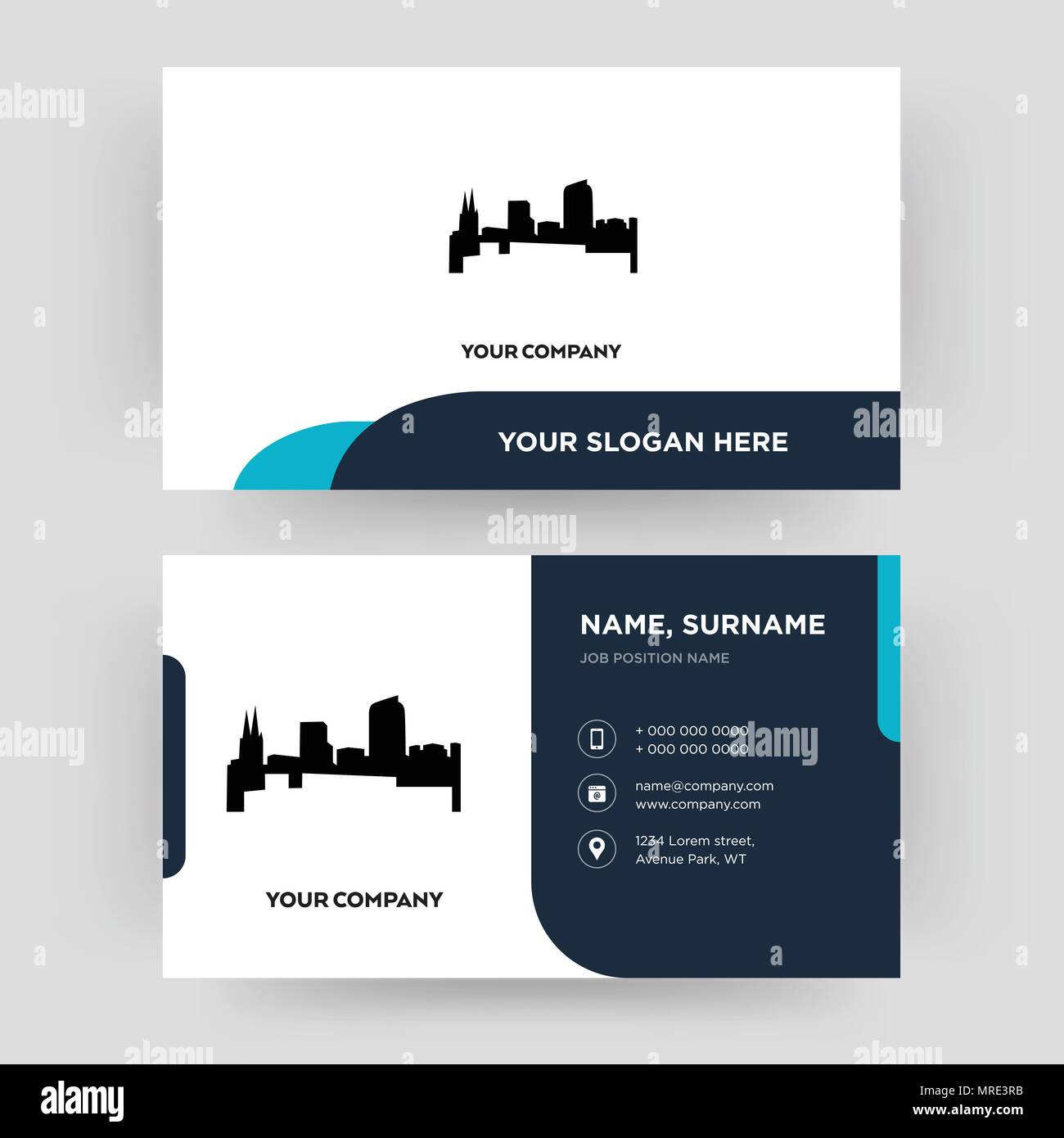 colorado, business card design template, Visiting for your company ...