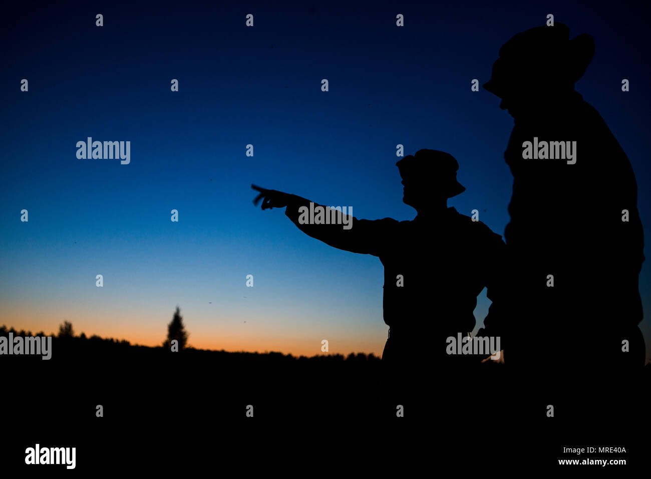 U.S. Marines with Black Sea Rotational Force 17.1 set up the fire ...