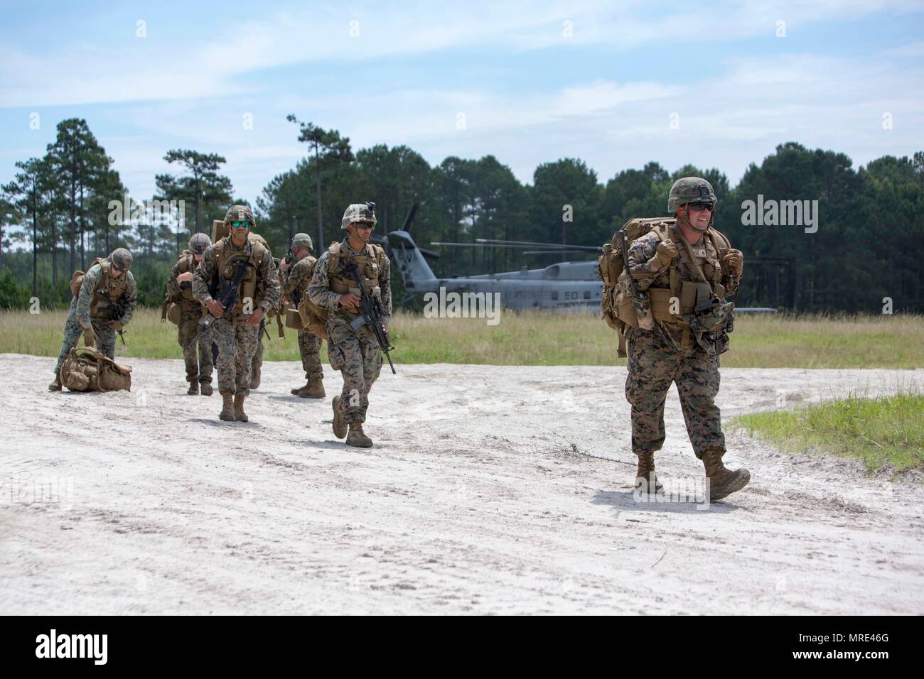 U.S. Marines with Alpha Company, 2d Combat Engineer Battalion,(2D CEB ...