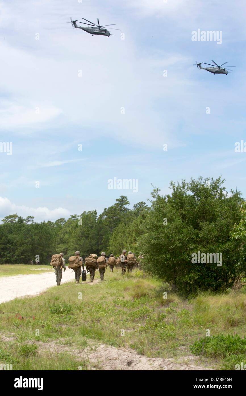 U.S. Marines with Alpha Company, 2d Combat Engineer Battalion,(2D CEB ...