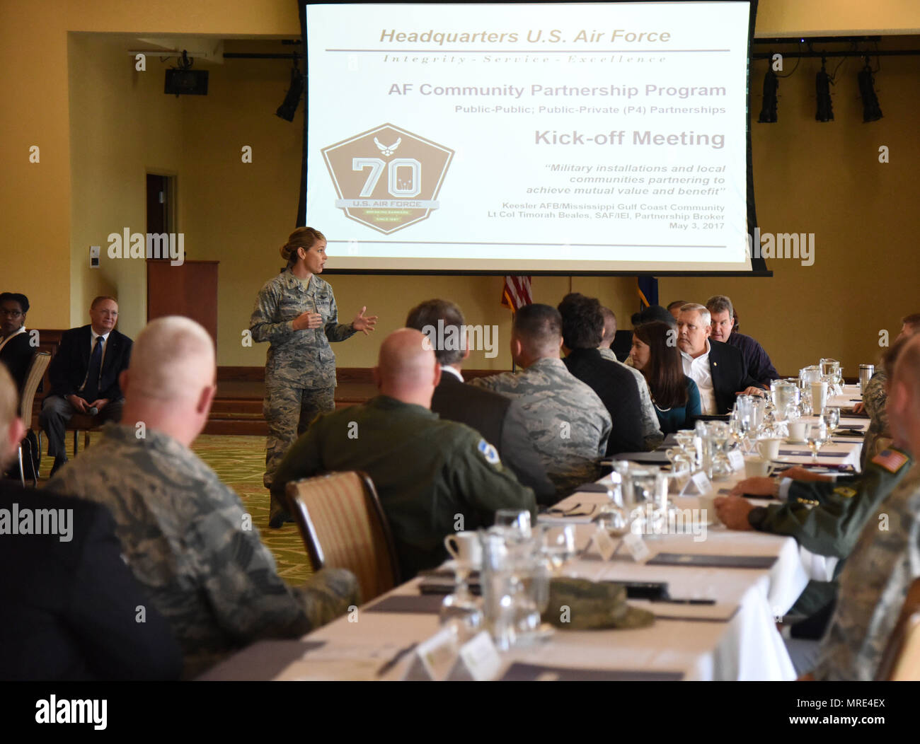 Col. Michele Edmondson, 81st Training Wing commander, delivers ...