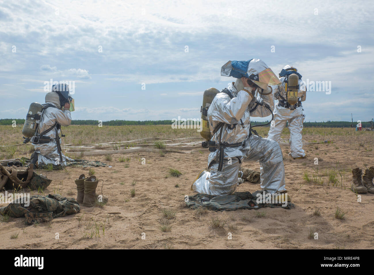 COLD LAKE, AB, CANADA – Crash Fire Rescue Marines with Marine Wing ...