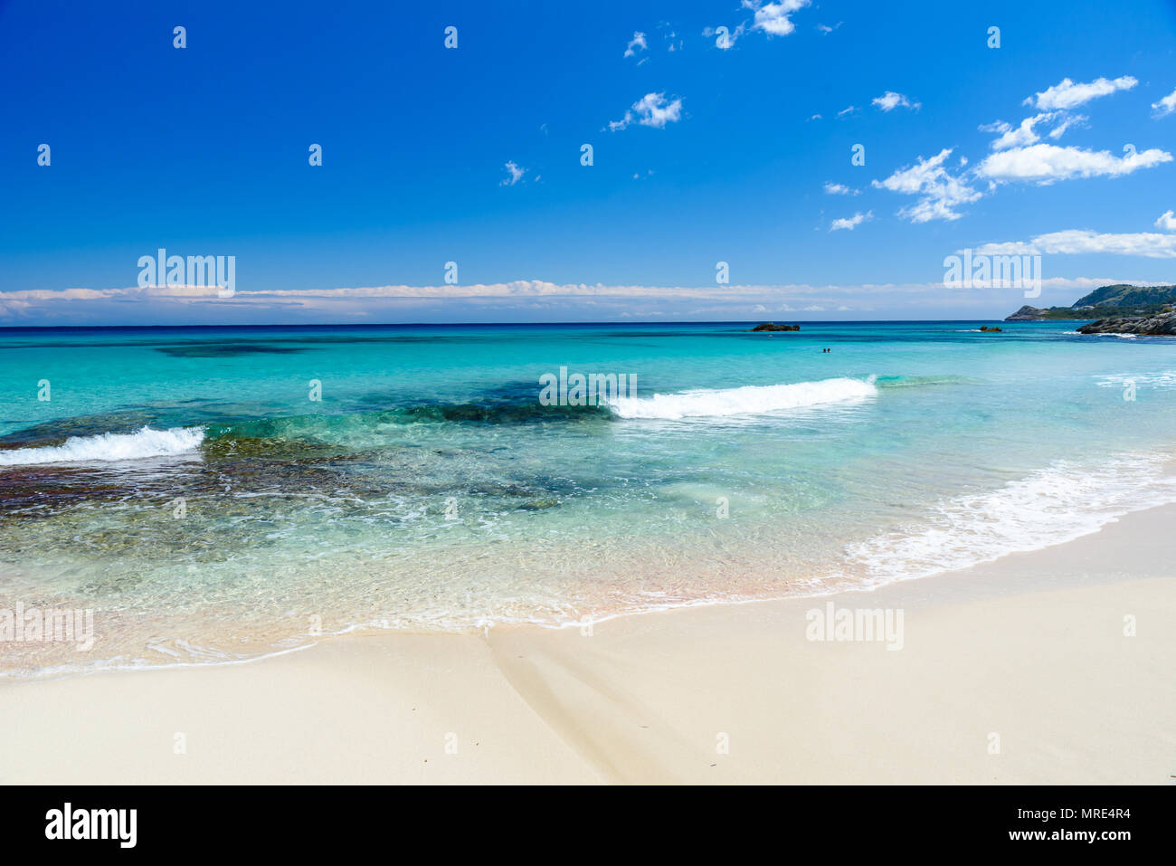 Beach Cala Moll at city Cala Rajada - beautiful coast of Mallorca ...