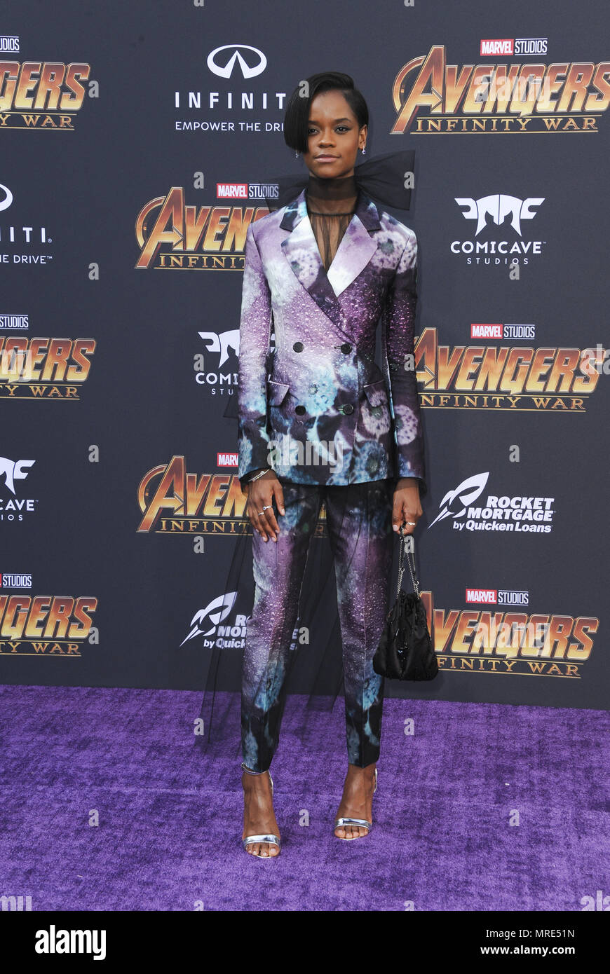 Film Premiere of Avengers Infinity War Featuring: Letitia Wright Where ...