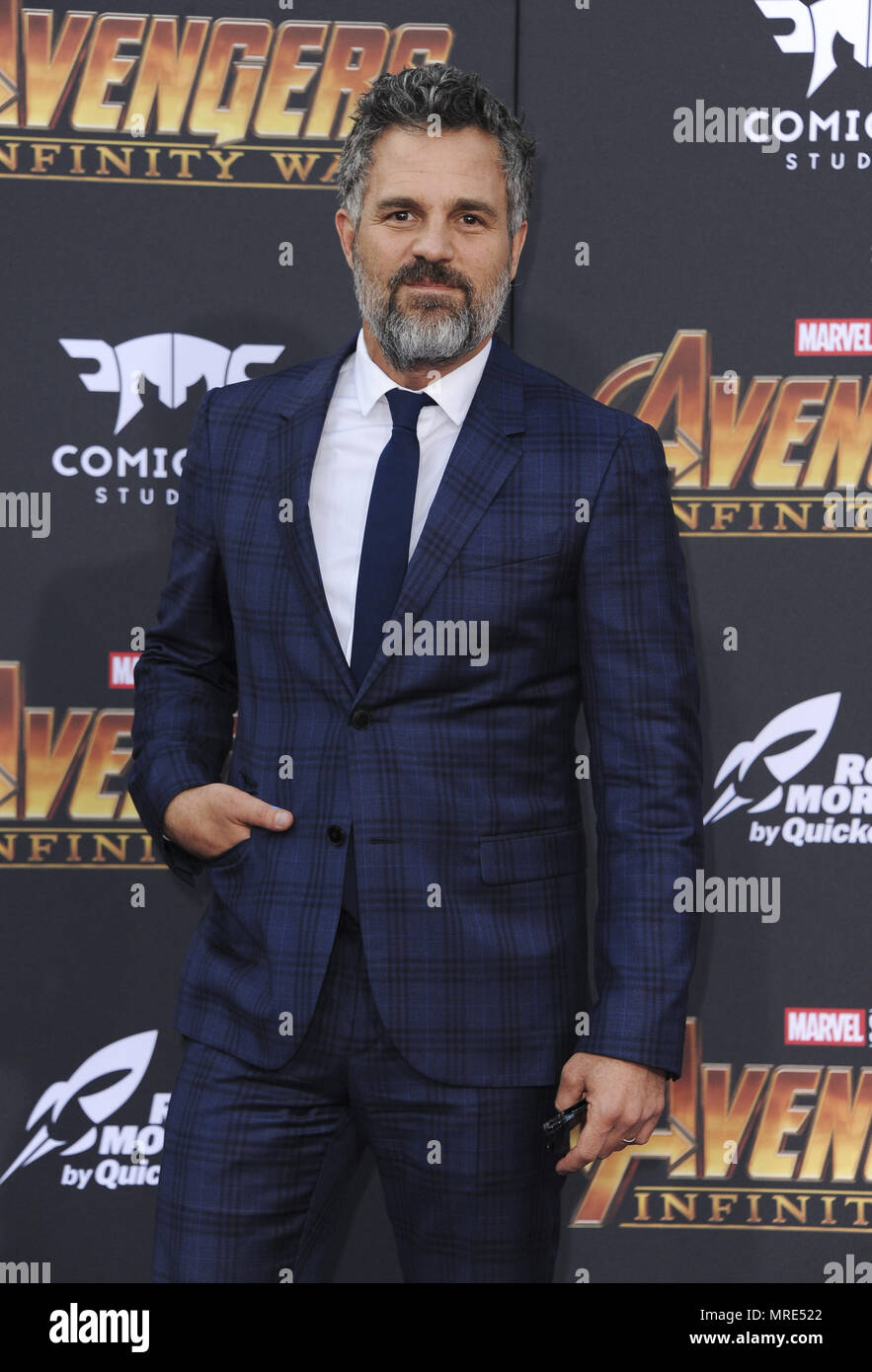 Film Premiere of Avengers Infinity War Featuring: Mark Ruffalo Where ...