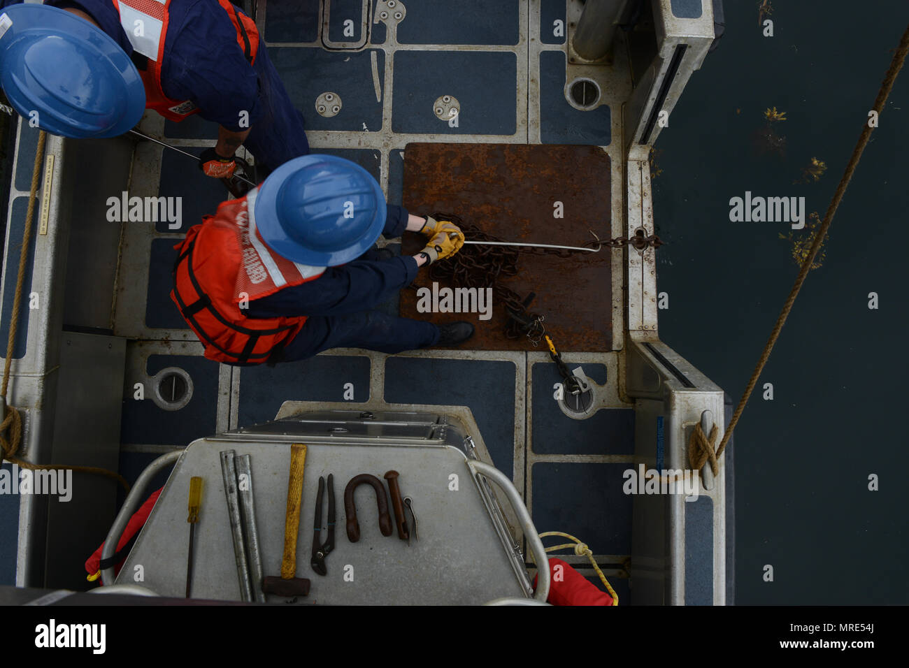 Petty Officer 3rd Class Darroch Coonradt (left) and Seaman Danielle ...