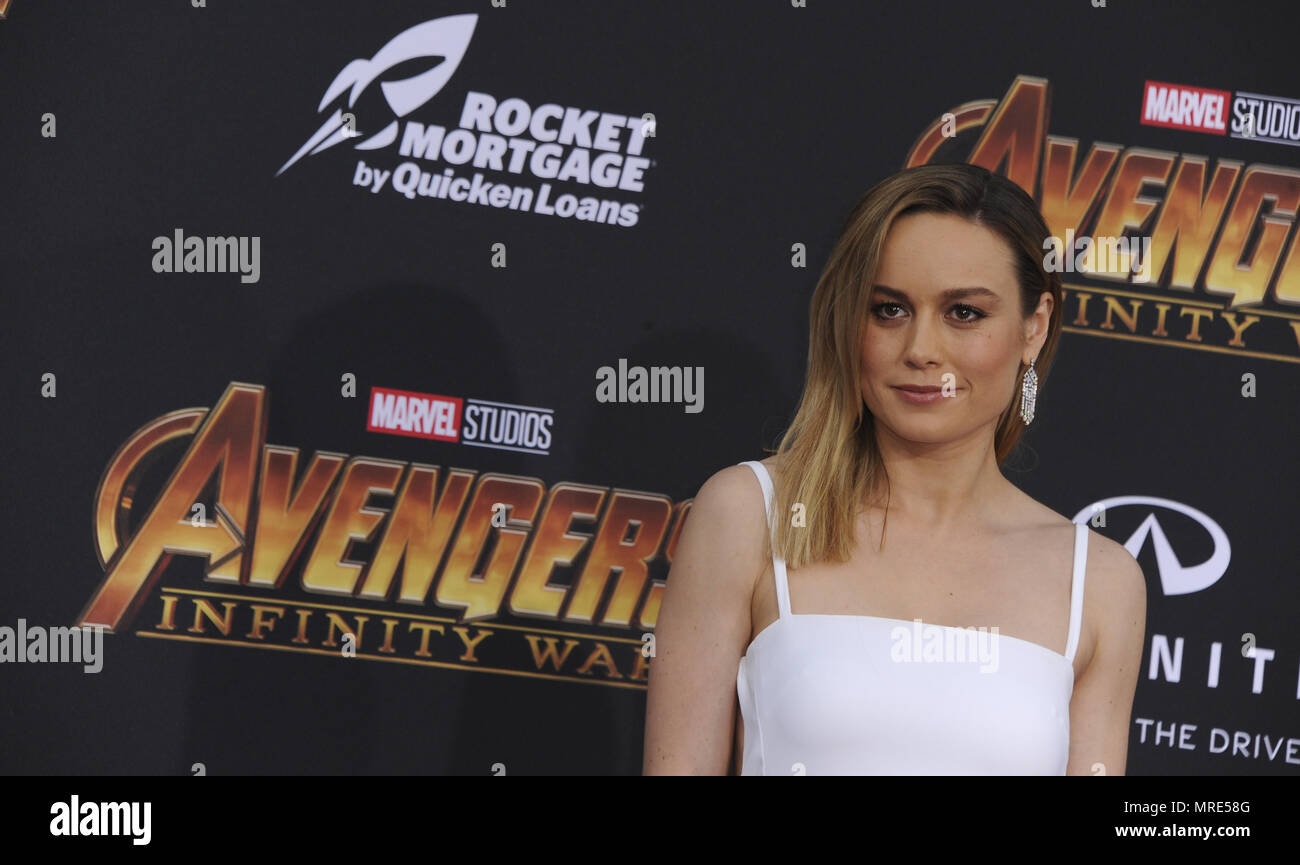 Film Premiere of Avengers Infinity War Featuring: Brie Larson Where ...