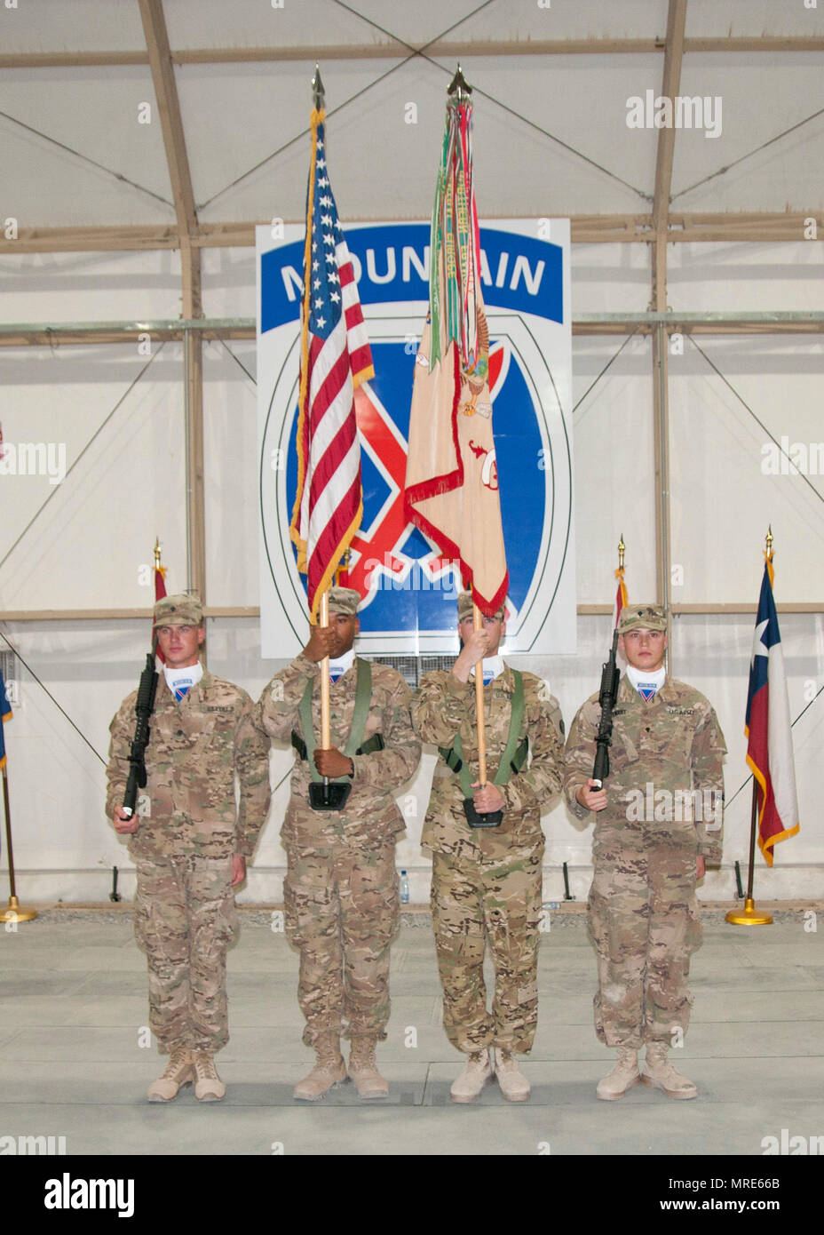 Soldiers of the 548th Combat Sustainment Support Battalion Color Guard ...