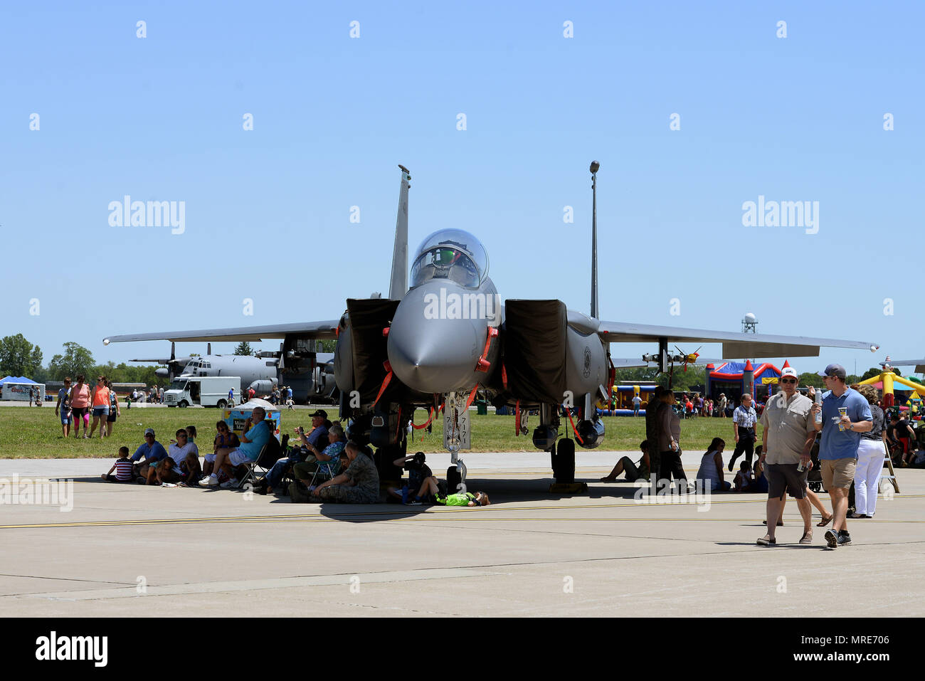Numerous people enjoy the Scott Centennial Airshow at Scott Air Force ...