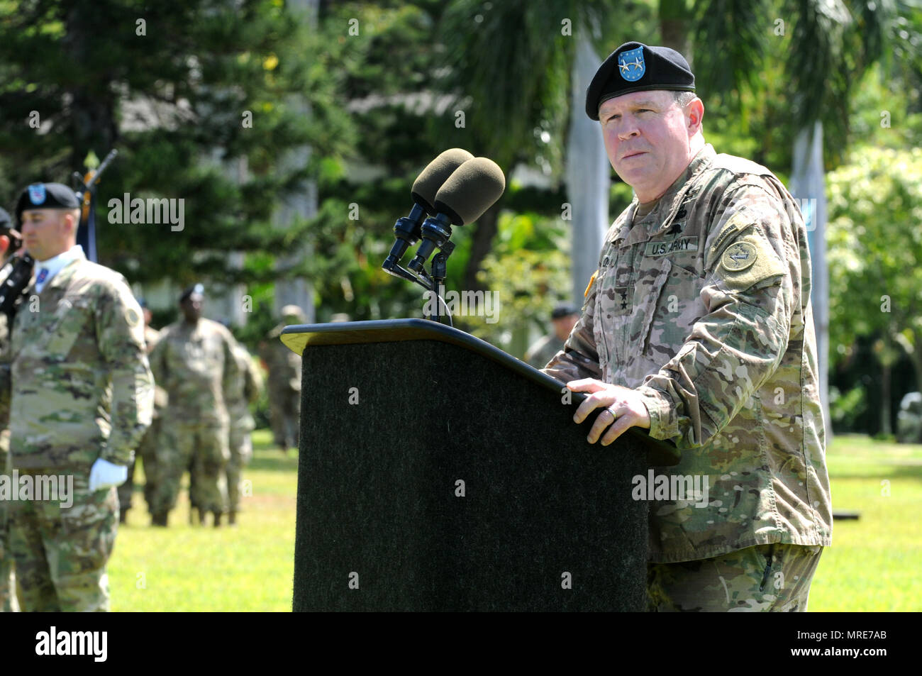 Maj. Gen. Mark J. O’Neil, Chief of Staff, U. S. Army Pacific, speaks to ...