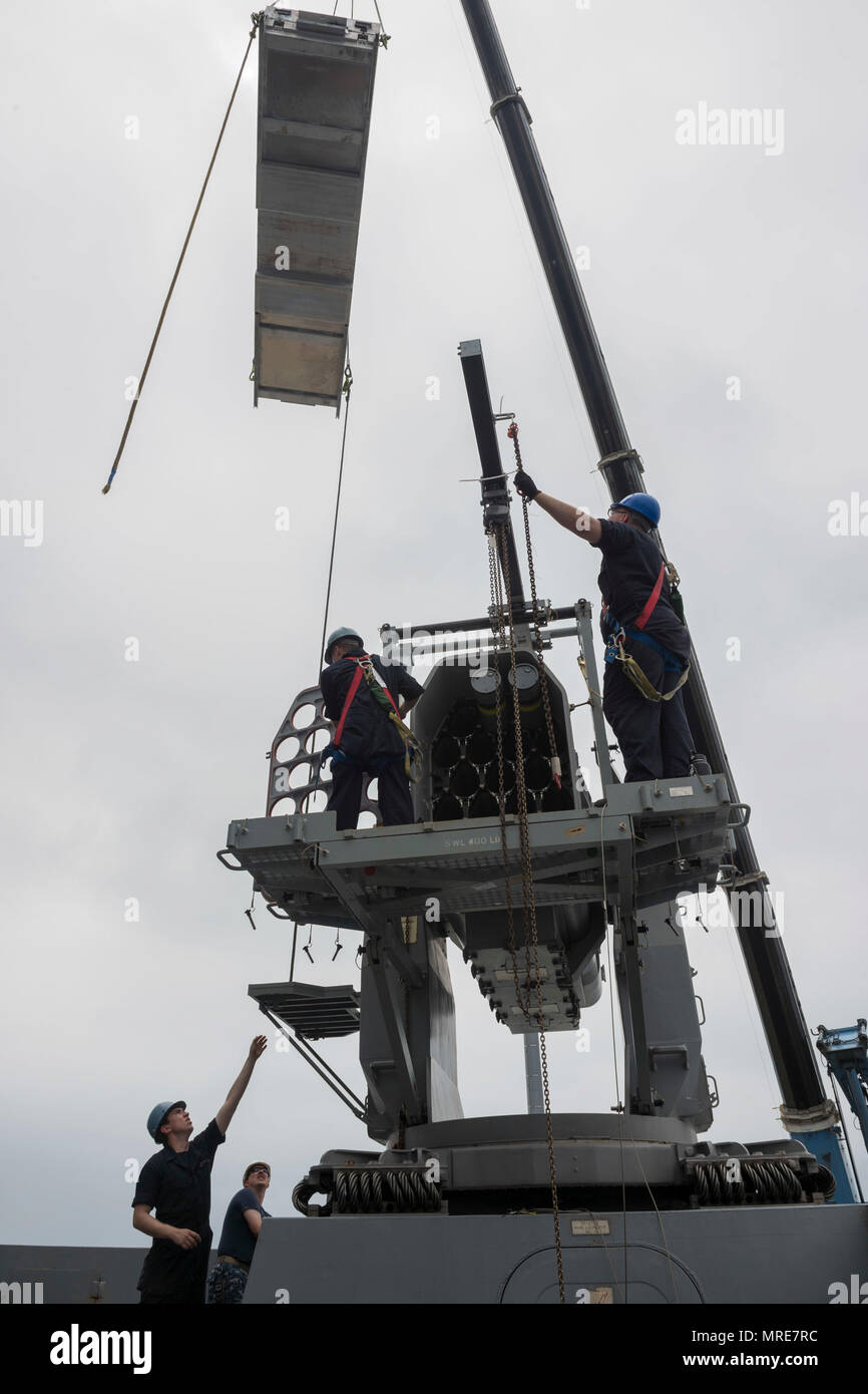 170608-N-ZL062-004 OKINAWA, Japan (June 8, 2017) Sailors assigned to ...