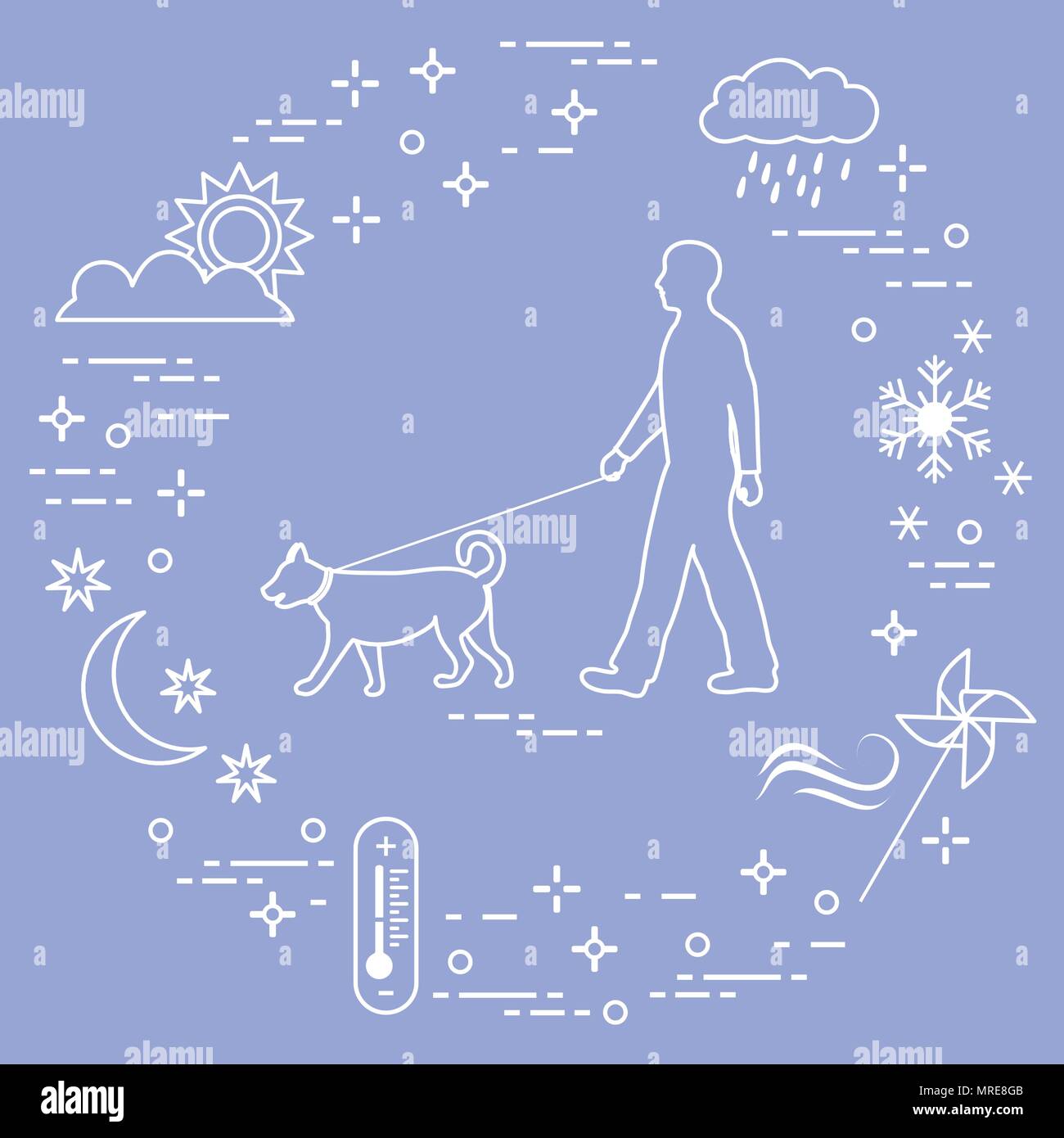 Dog weather thermometer hi-res stock photography and images - Alamy