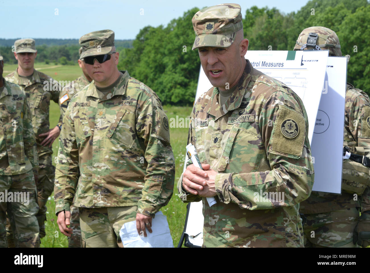 The Regimental Engineer Squadron Commander, U.S. Army Lt. Col. Mark ...
