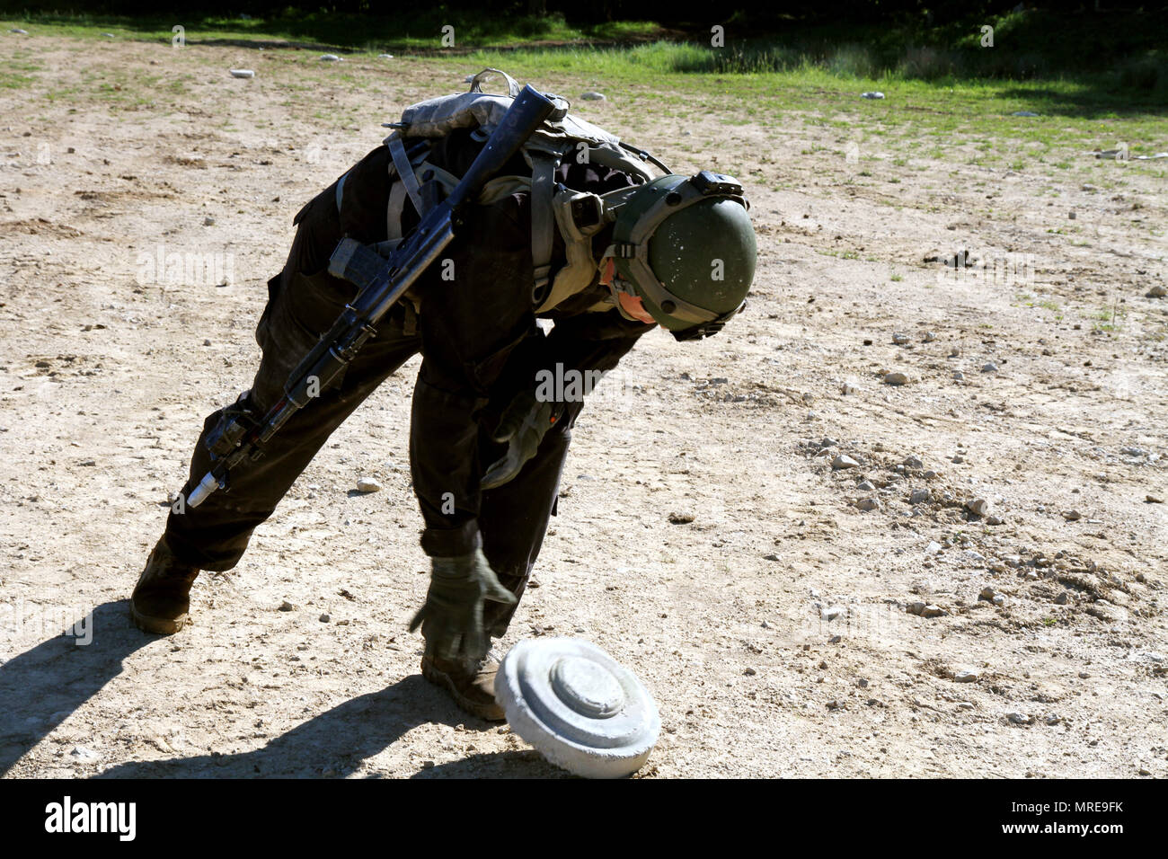 Sgt. Lloyd Parry, a combat engineer, with the 870th Engineer Company ...