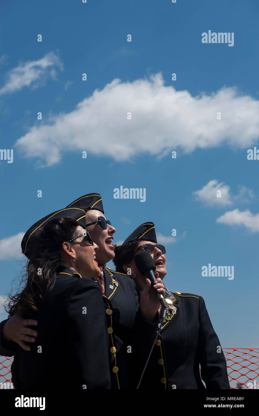 The Ladies for Liberty perform the national anthem during the Scott ...