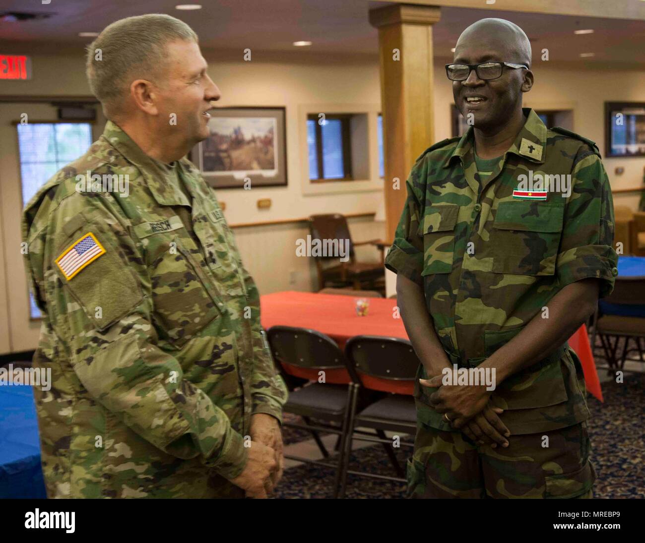 U.S. Army Chaplain Maj. Gen. Timothy Reisch with the South Dakota Army ...