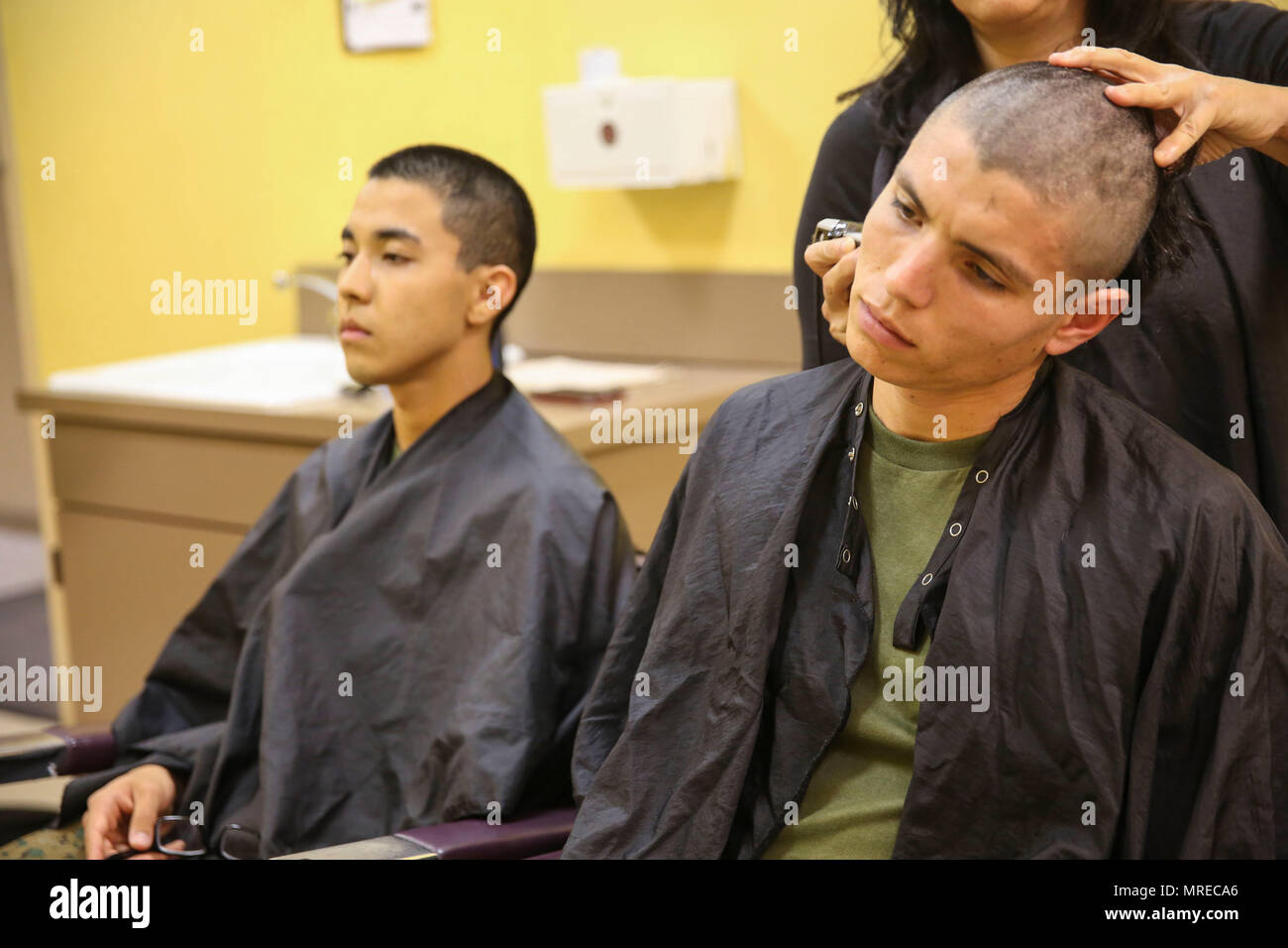New recruits with Alpha Company, 1st Recruit Training Battalion ...