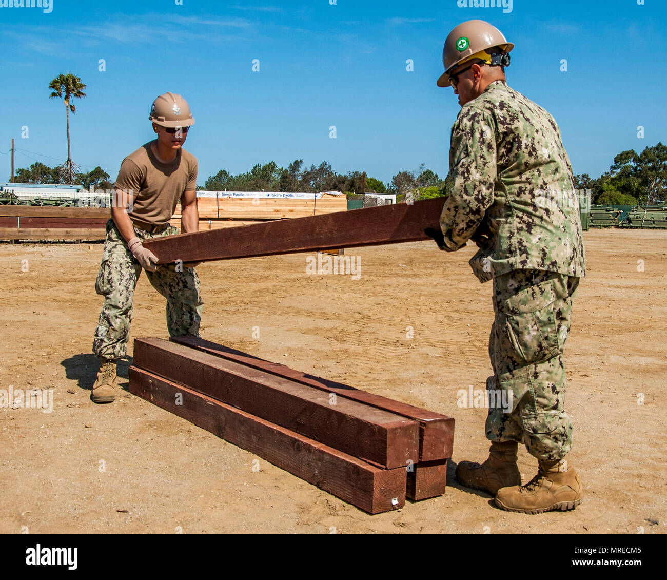 PORT HUENEME, Ca. (JUNE 9, 2017) – Sailors assigned to Naval Mobile ...