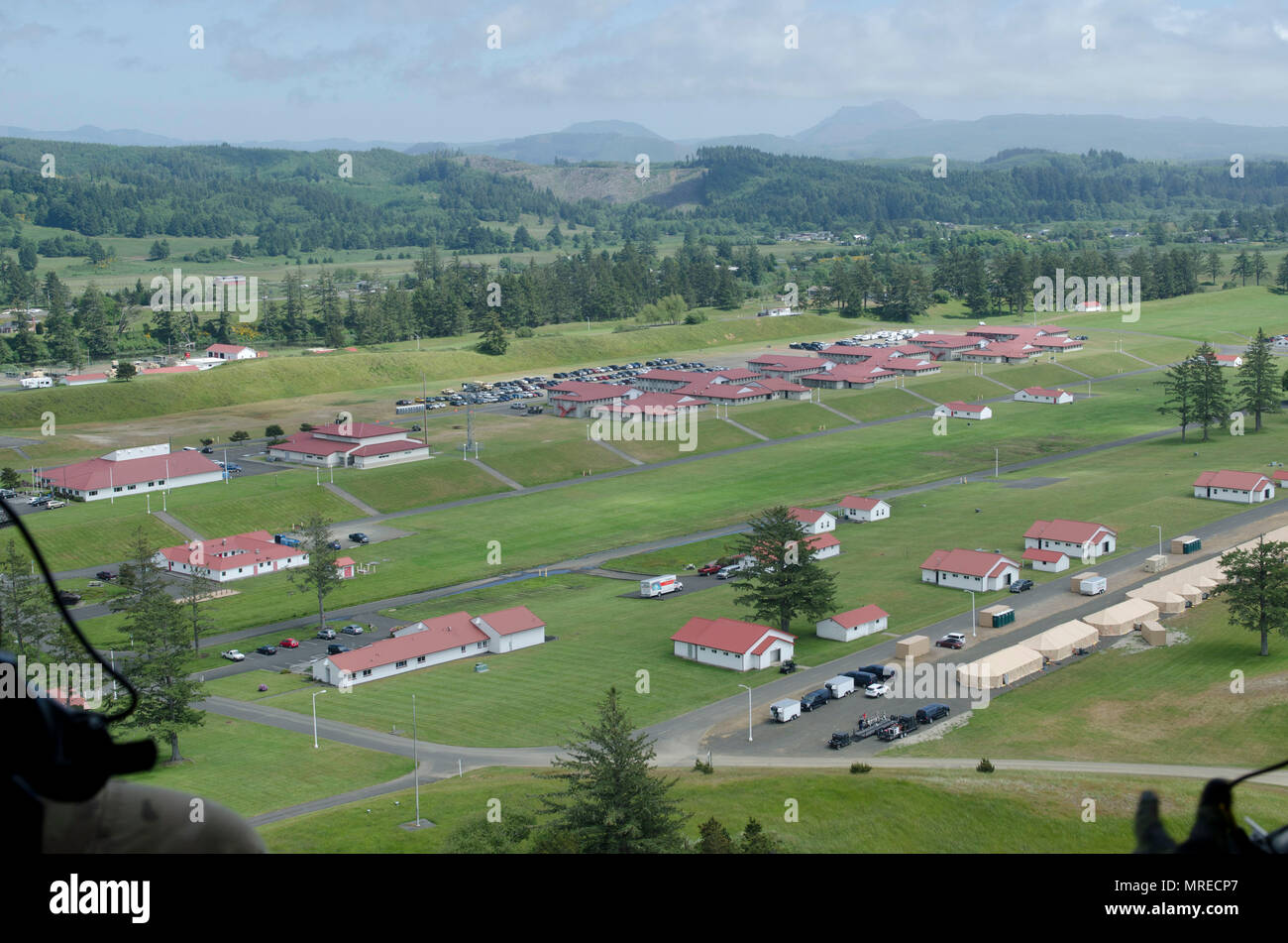 Camp Rilea in Warrenton, Oregon, June 6, 2017, from the view of a UH-60 Black Hawk helicopter ...