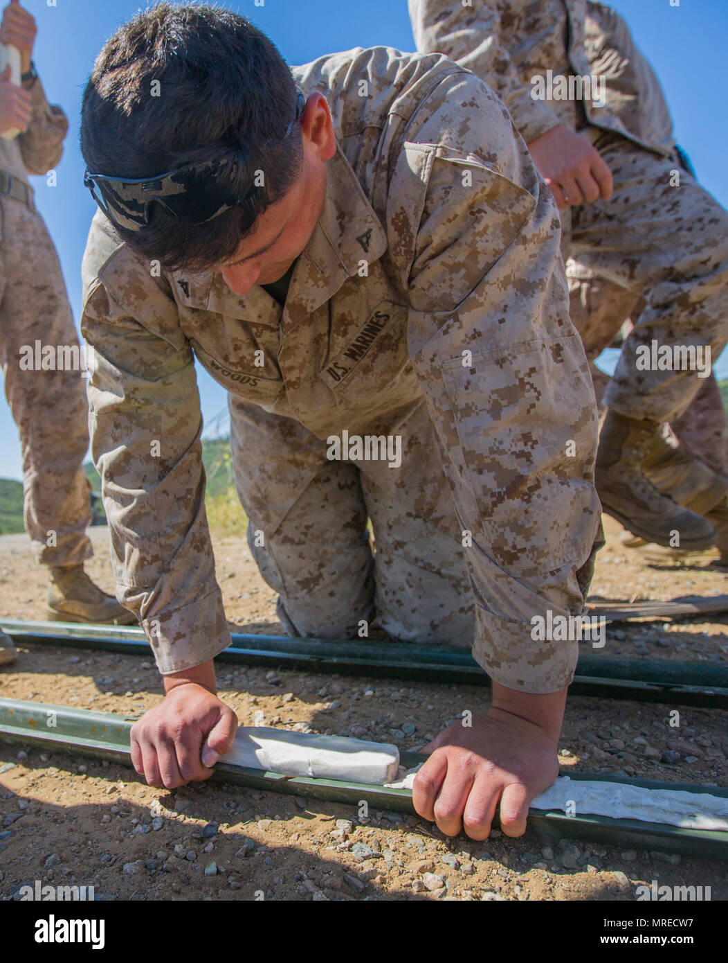 U.S. Marine Corps Lance Cpl. Marco Woods a rifleman with 1st Light ...