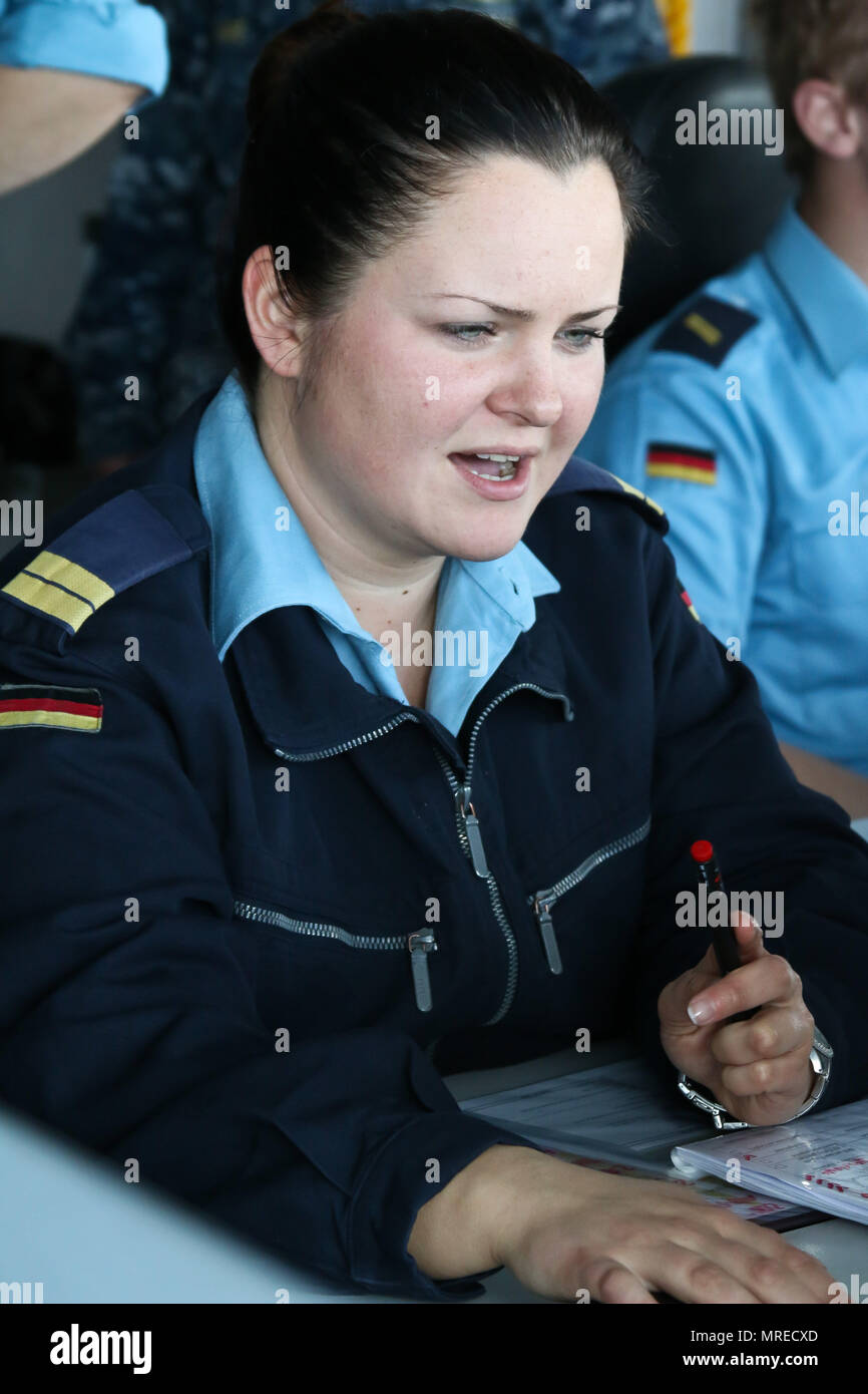 170610-N-PF515-008 - BALTIC SEA (June 10, 2017) A German sailor stands ...