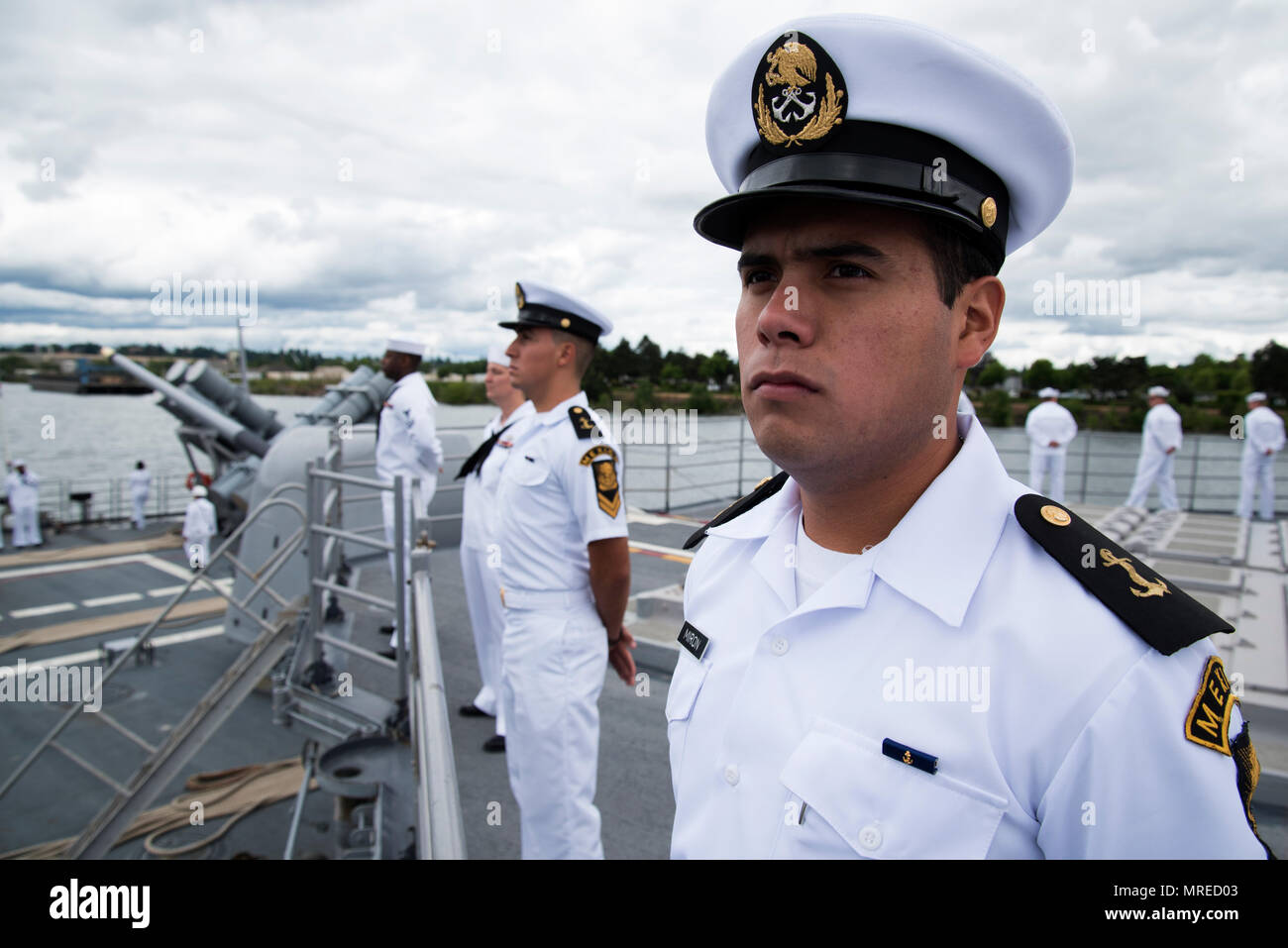 170608-N-QU233-200 PORTLAND, Ore. (June 8, 2017) Midshipmen from Mexico ...