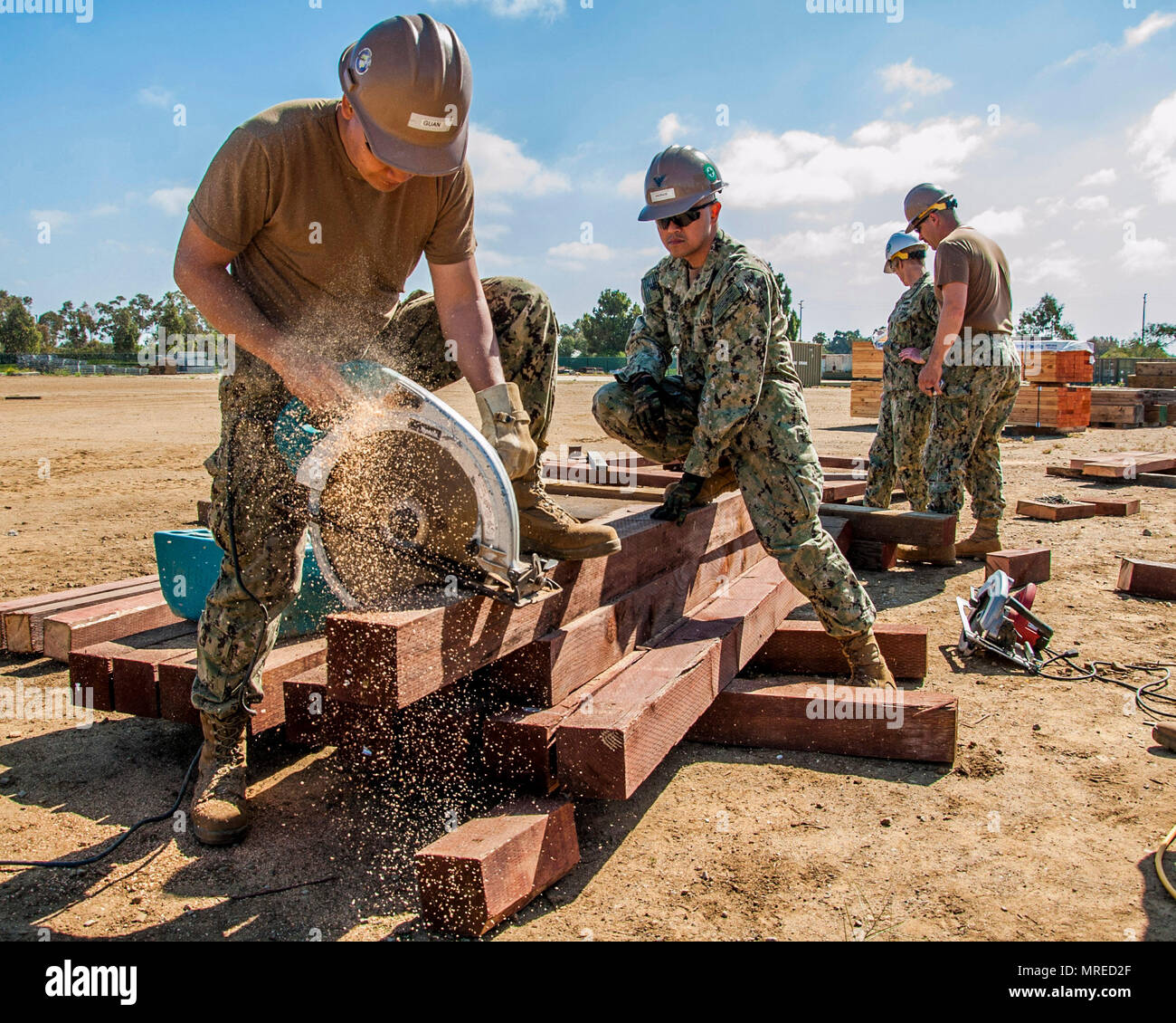 Naval Mobile Construction Battalion Nmcb 18 High Resolution Stock ...