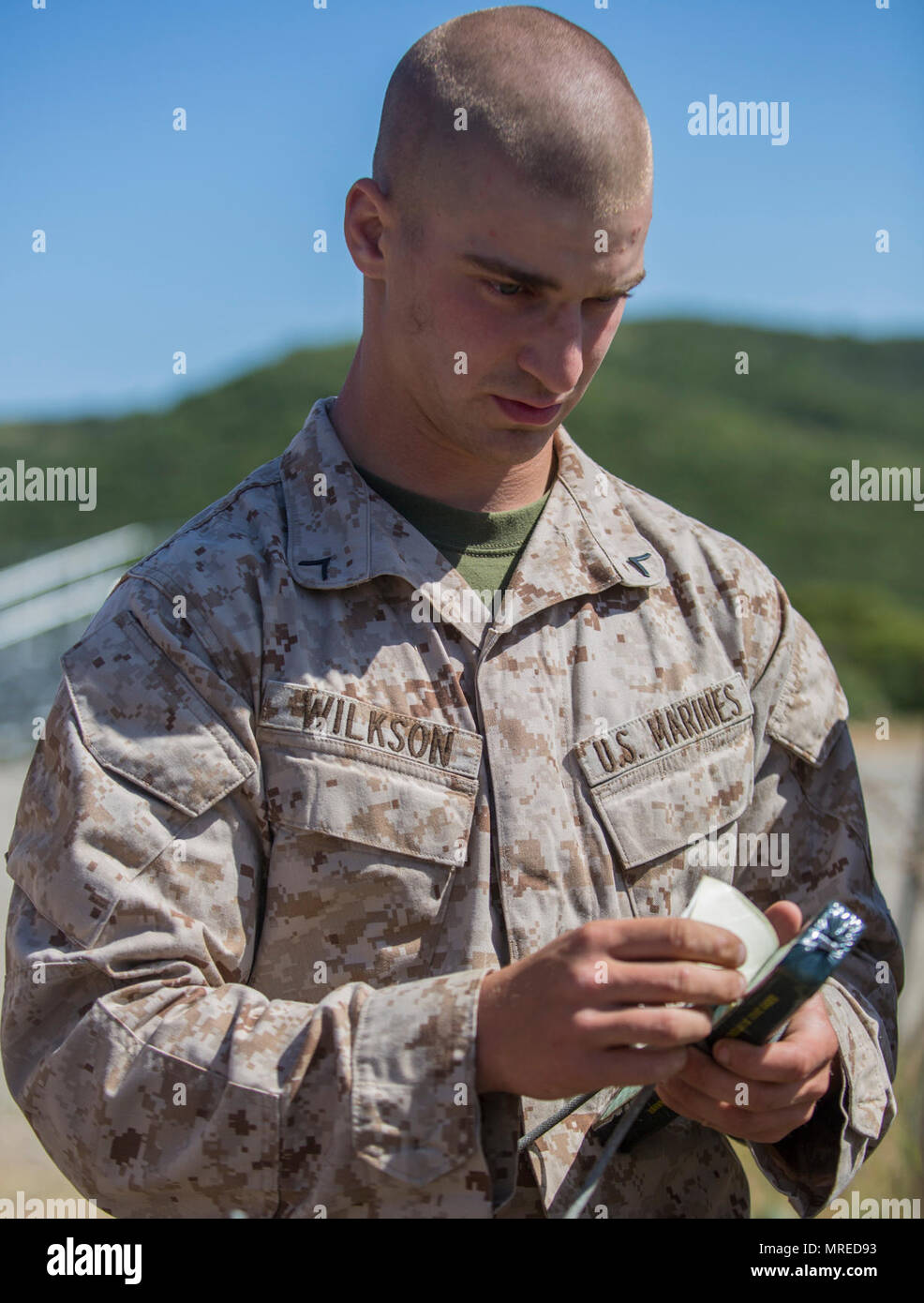 U.S. Marine Corps Pfc. Andrew Wilkson an anti-tank missileman with 1st ...