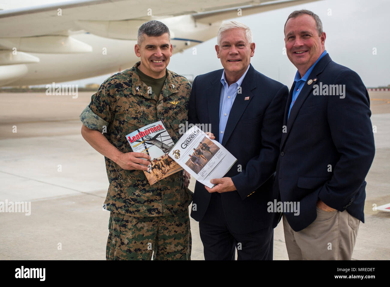 From left to right, Colonel Sean M. Salene, the commanding officer of ...