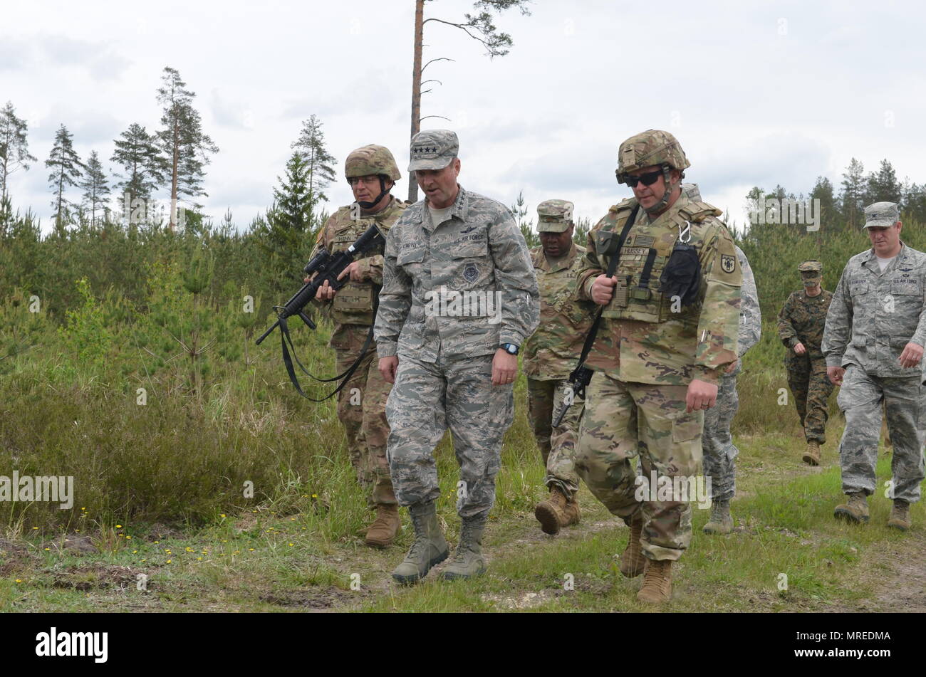 ADAZI MILITARY BASE, Latvia — Gen. Joseph Lengyel, Chief of National ...