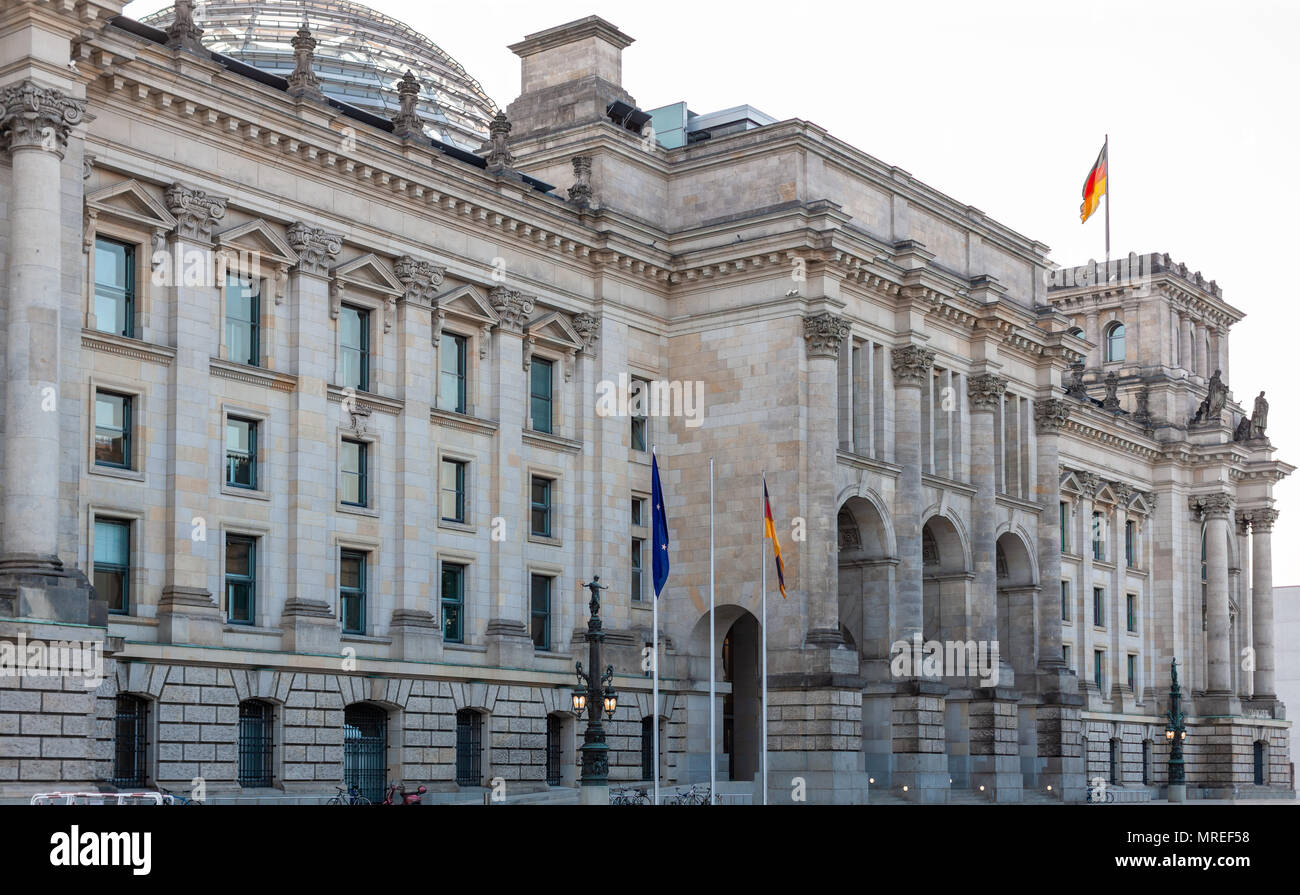 Reichstag Building, Berlin, Germany. Neo-Renaissance German Parliament ...