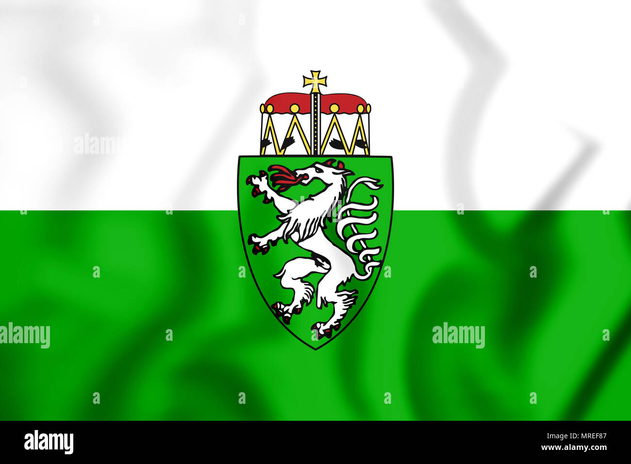 3D Flag of Styria, Austria. 3D Illustration Stock Photo - Alamy