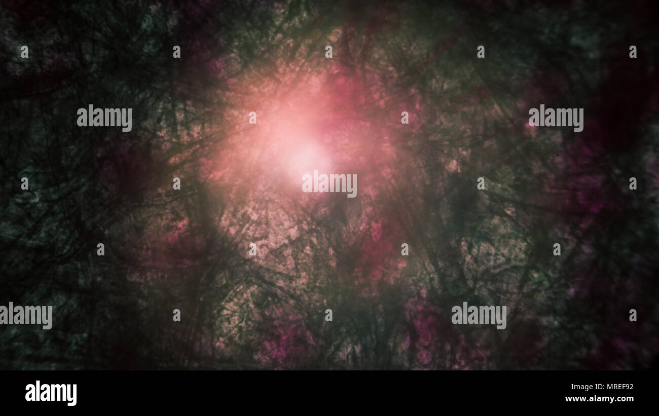 Bright light in the middle of a mysterious space Stock Photo - Alamy