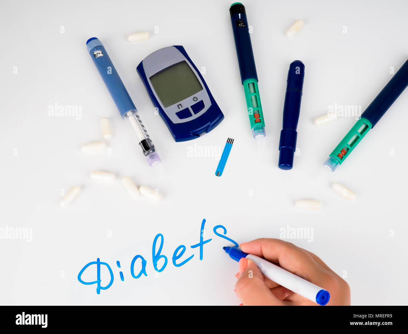 Insulin injection needle or pen for use by diabetics, insulin and ...