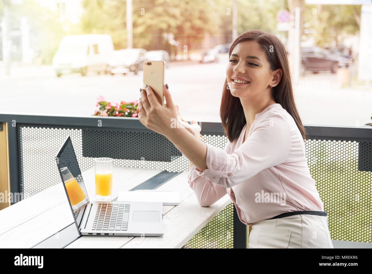 Selfie cafe design hi-res stock photography and images - Alamy