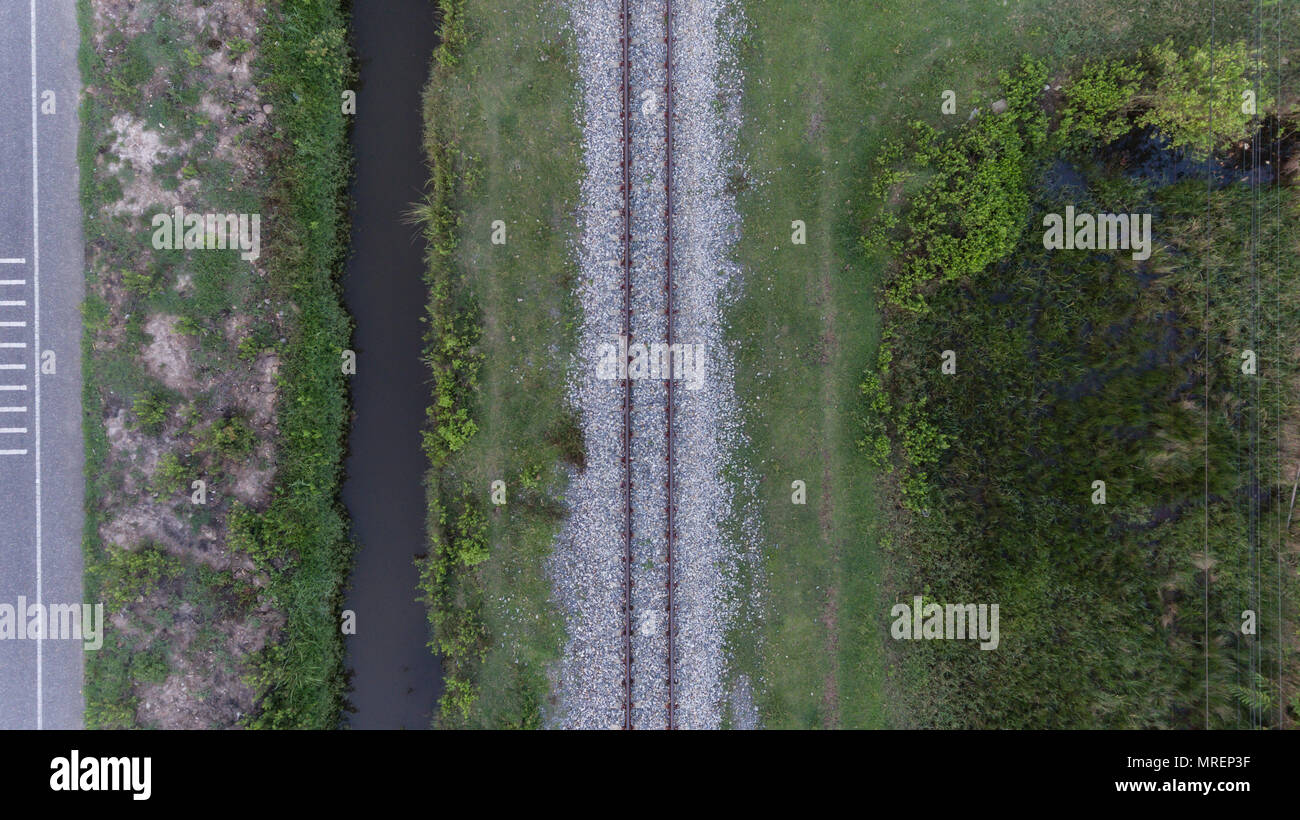 Train uk countryside aerial hi-res stock photography and images - Alamy