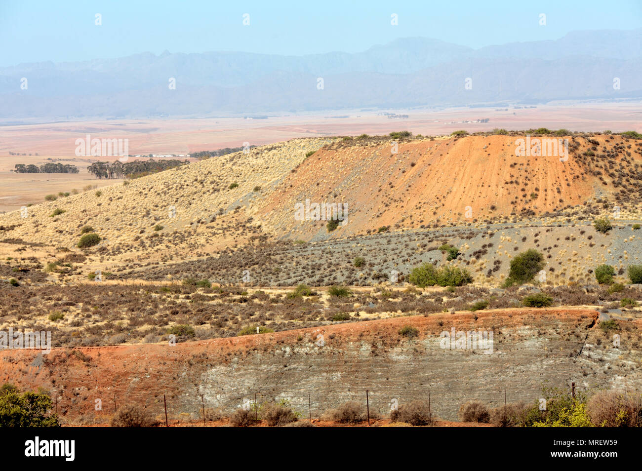 Mine waste from De Hoek Mine Limestone (owned by PPC Cement), Piketberg ...
