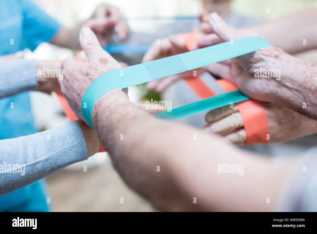 Resistance band exercise hi-res stock photography and images - Alamy