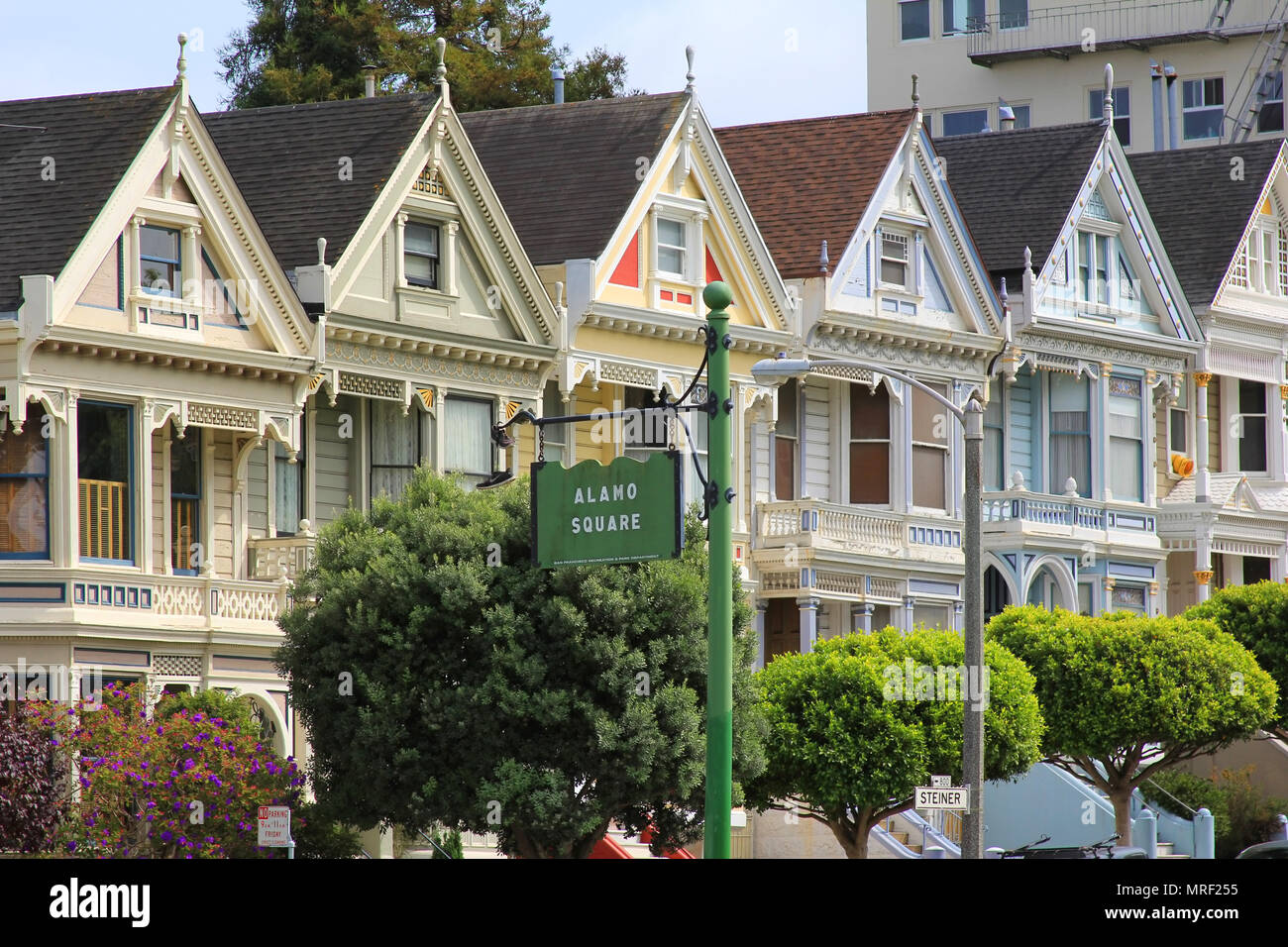 Painted Ladies at Alamo Square, San Francisco, California Stock Photo ...